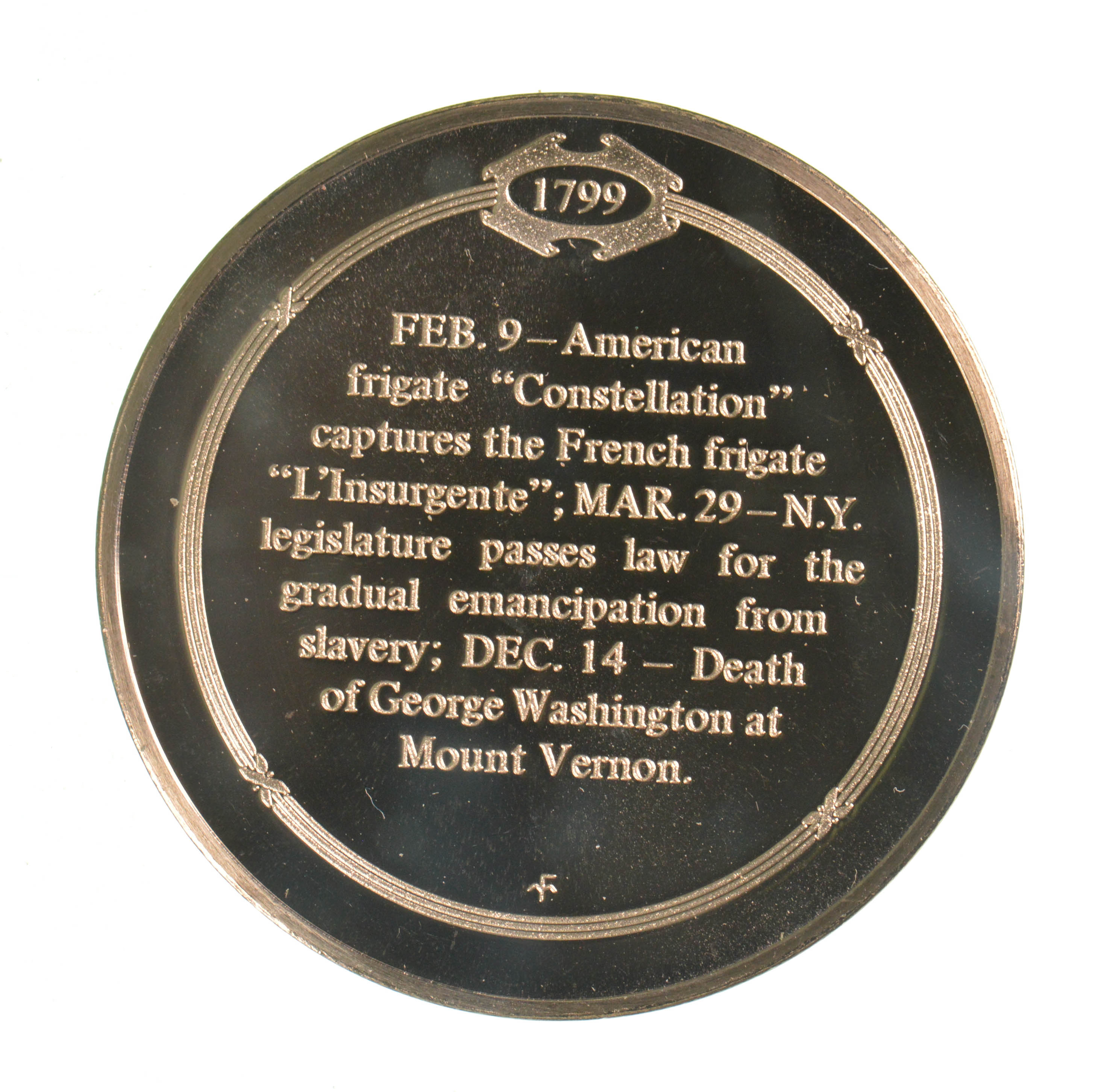 HUGE Bronze Medal Depicting Death Of George Washington | Property Room