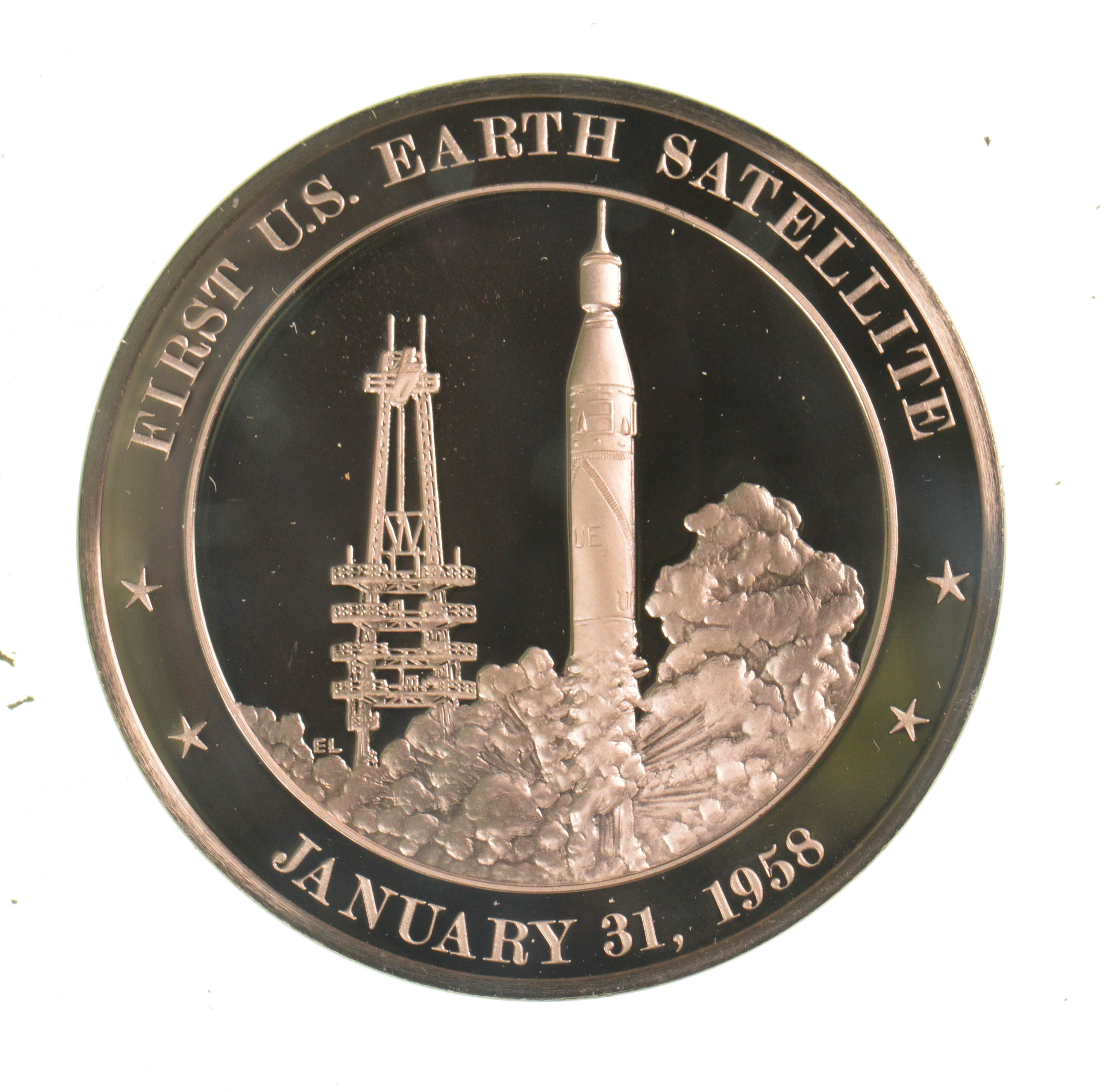 HUGE Bronze Medal Depicting First U.S. Earth Satellite | Property Room