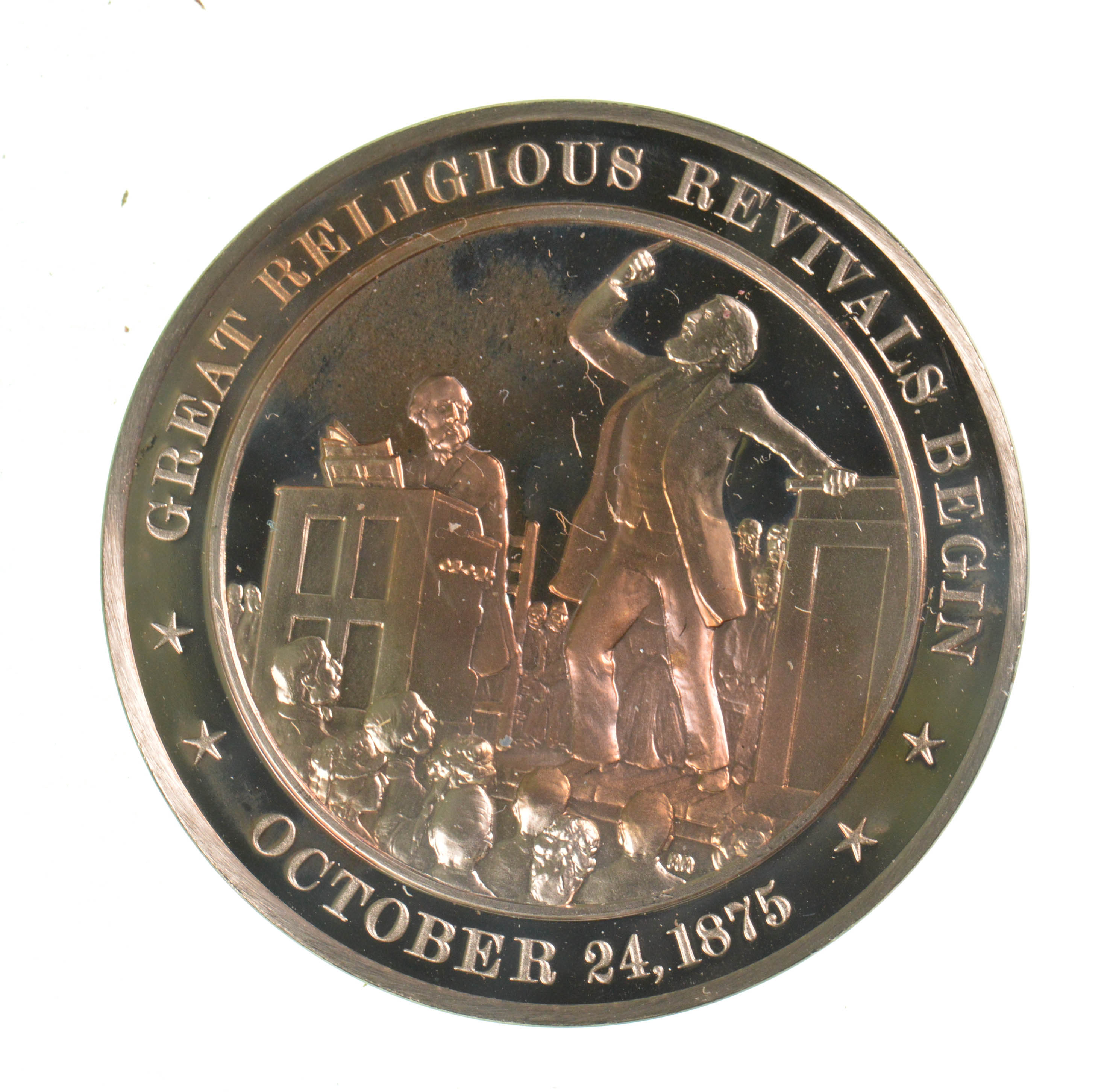 HUGE Bronze Medal Depicting Great Religious Revivals Begin | Property Room