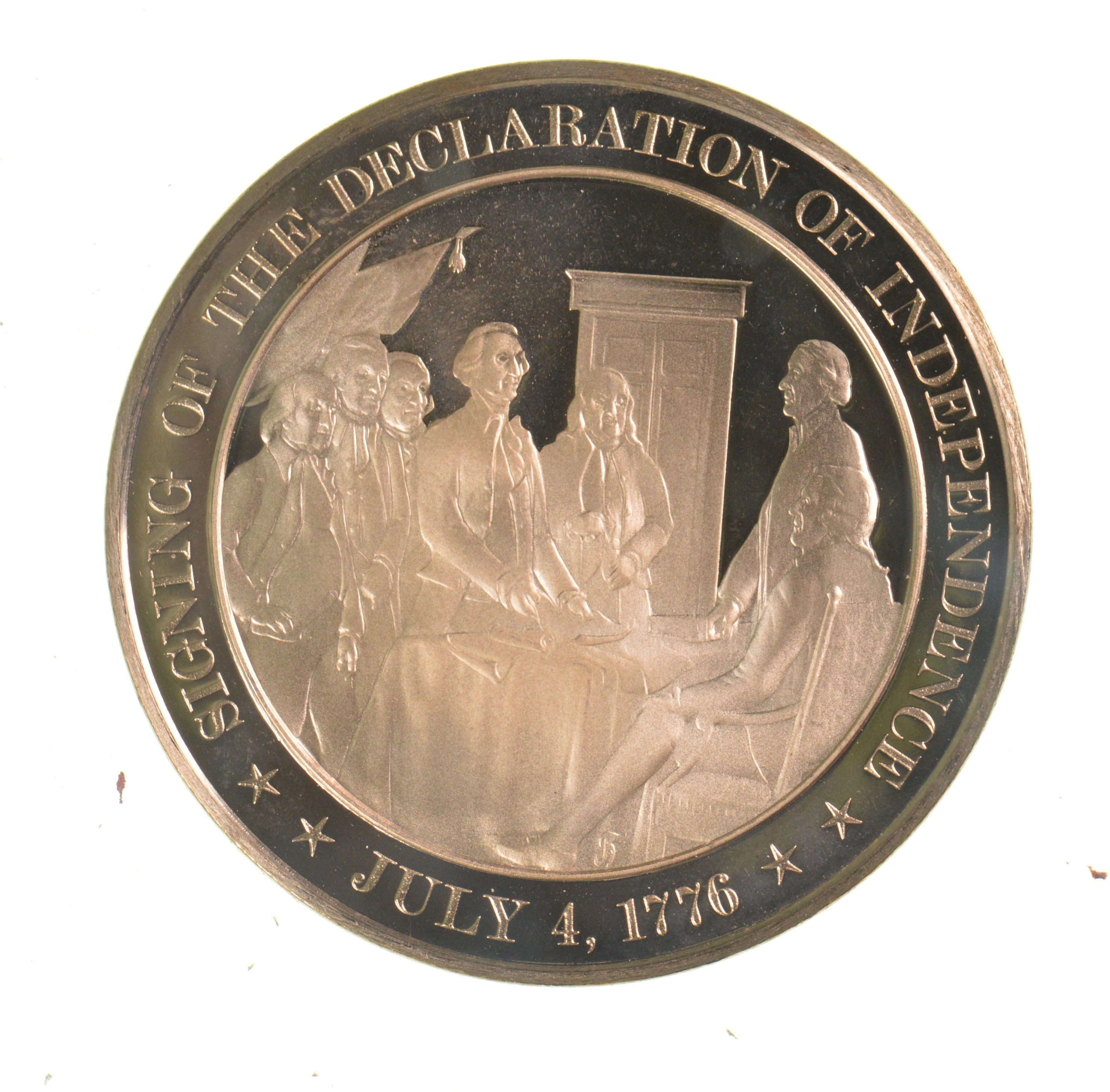 HUGE Bronze Medal Depicting Signing Of The Declaration Of Independence ...