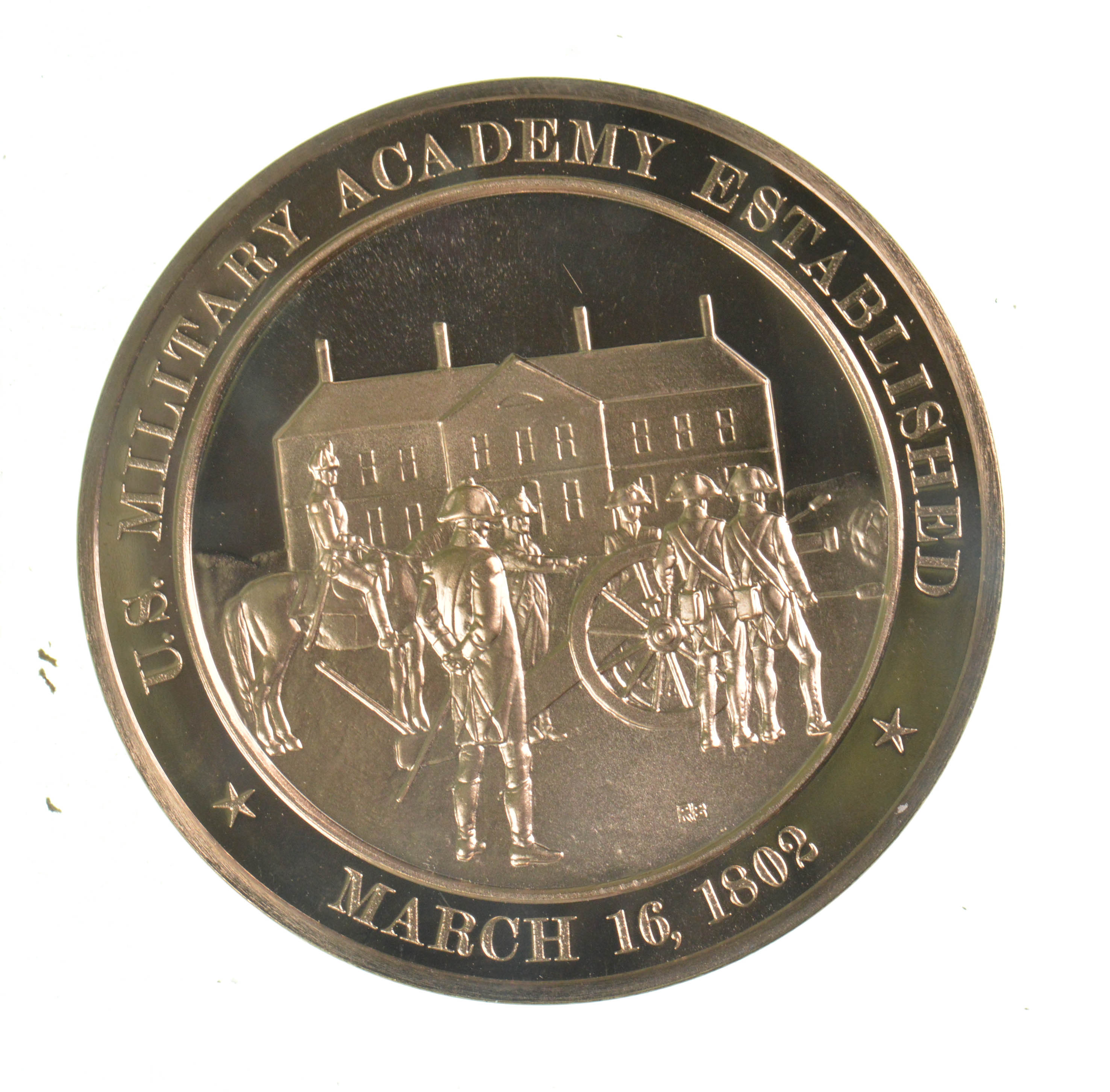 HUGE Bronze Medal Depicting U.S. Military Academy Established ...