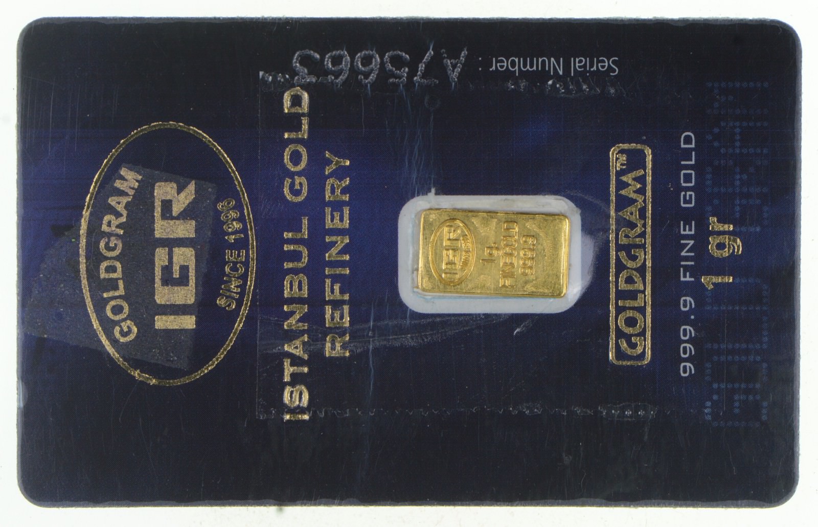 Istanbul Gold Refinery Goldgram 1 Gram Bar - In Original Packaging ...