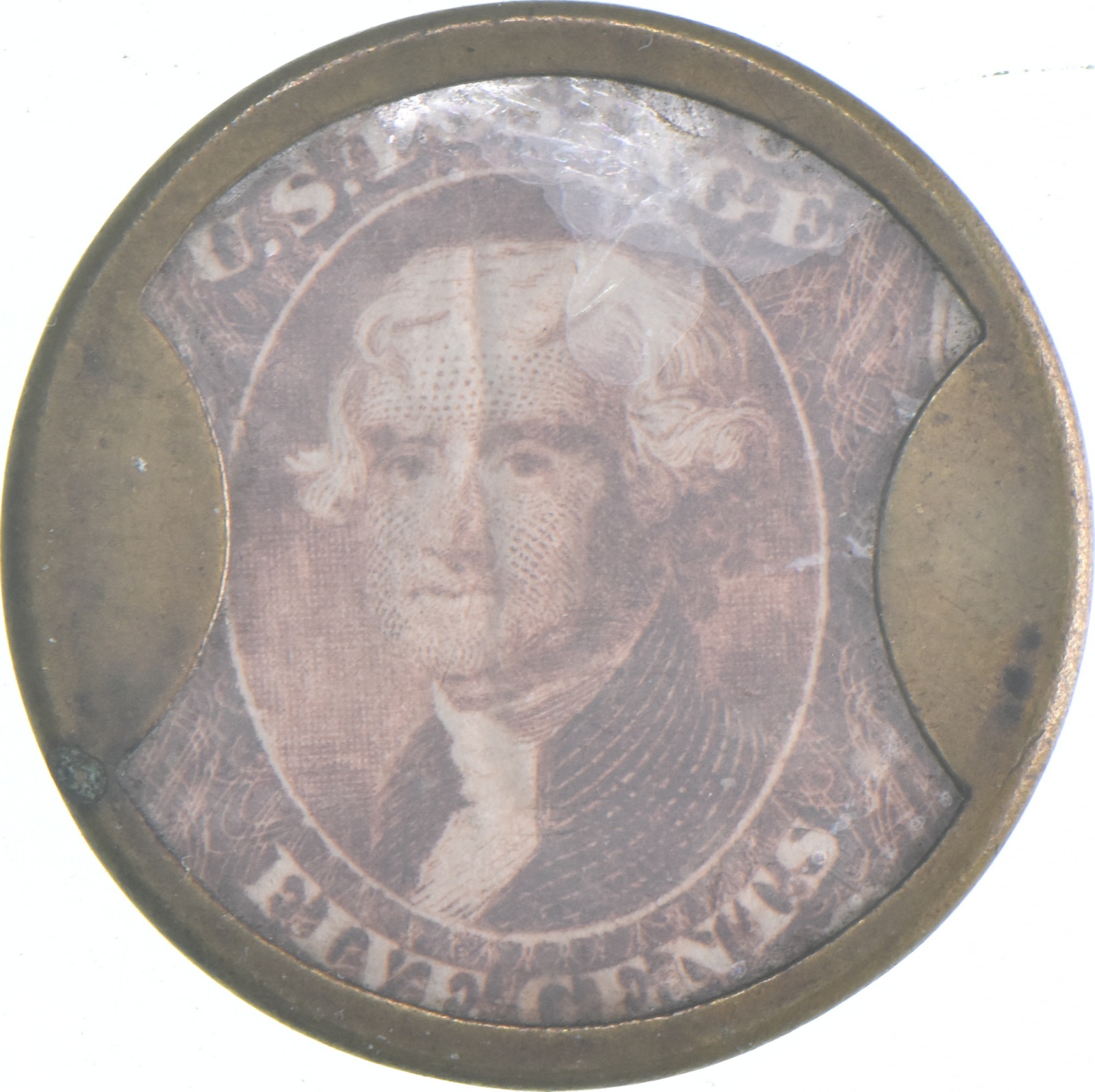 J. Gault - George Washington 5 cent Encased Postage Holder | Property Room