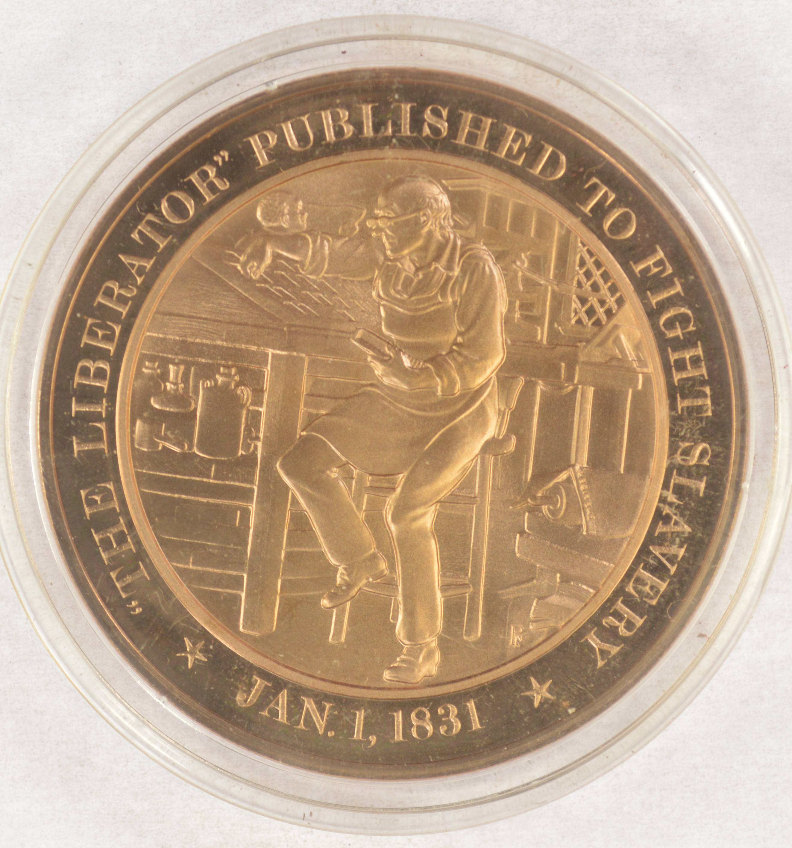 Jan. 1, 1831 "The Liberator" Published To Fight Slavery - Bronze ...