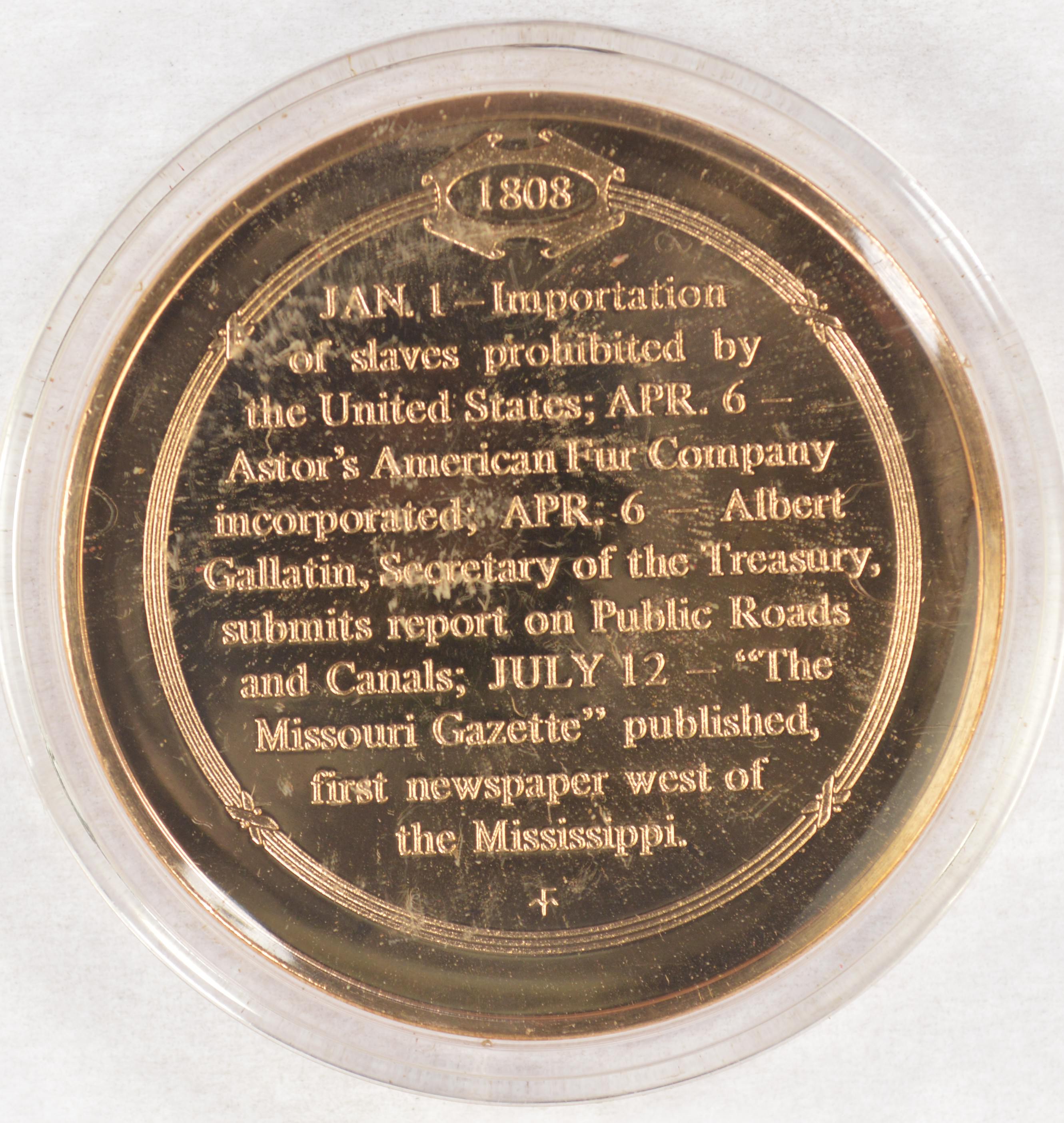 January 1, 1808 Importation Of Slaves Prohibited - Bronze Historic ...