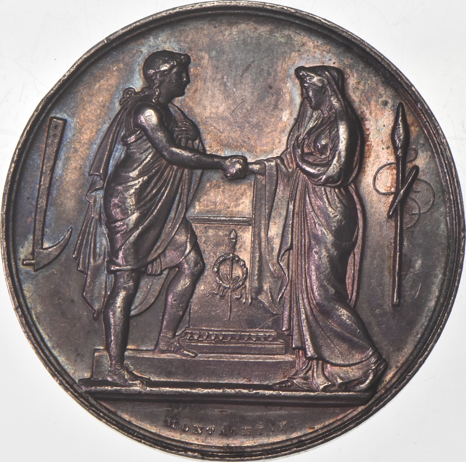 January 16, 1894 France Silver Marriage Token - Montagny | Property Room