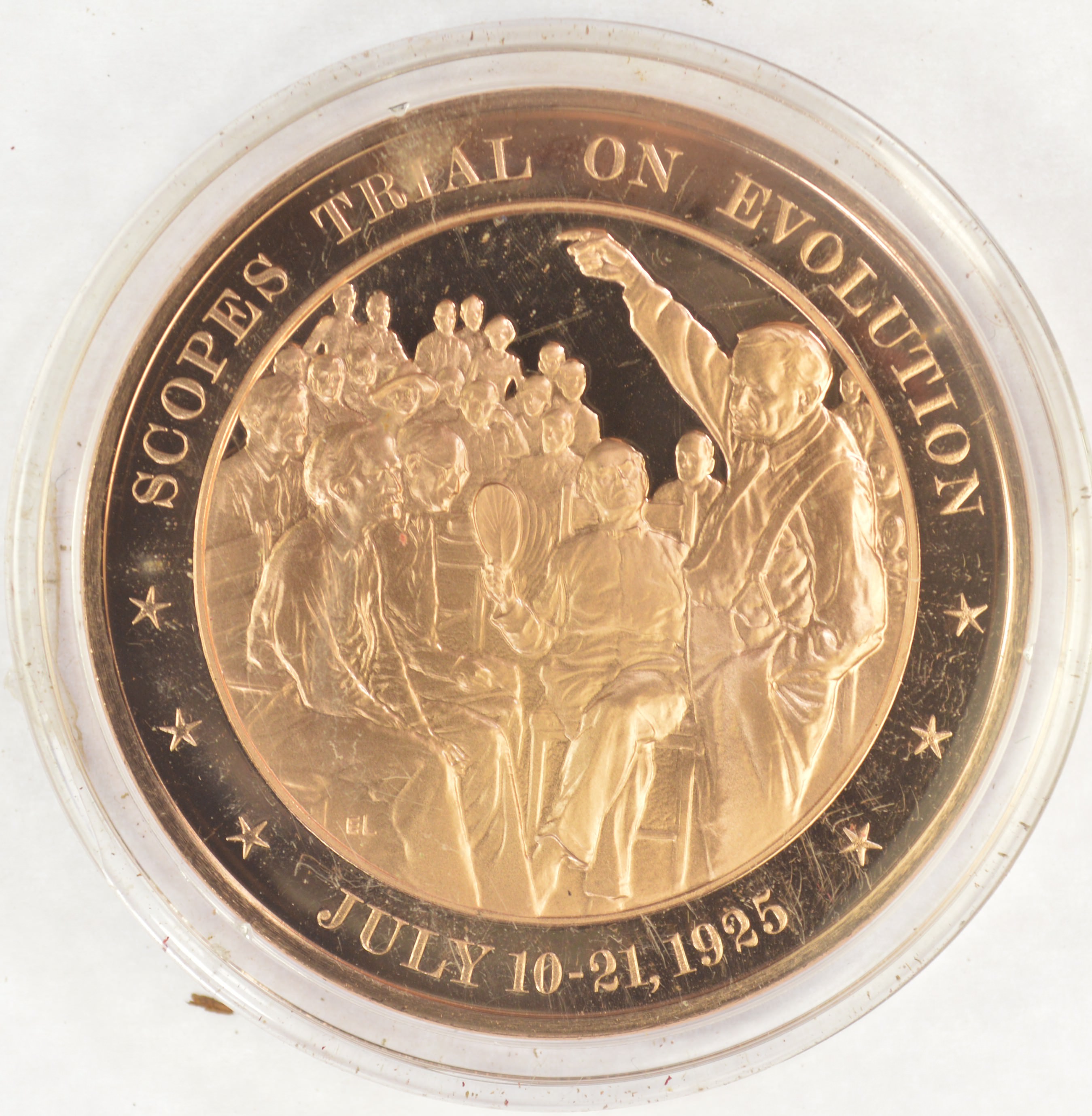 July 10-21, 1925 Scopes Trial On Evolution - Bronze Historic ...
