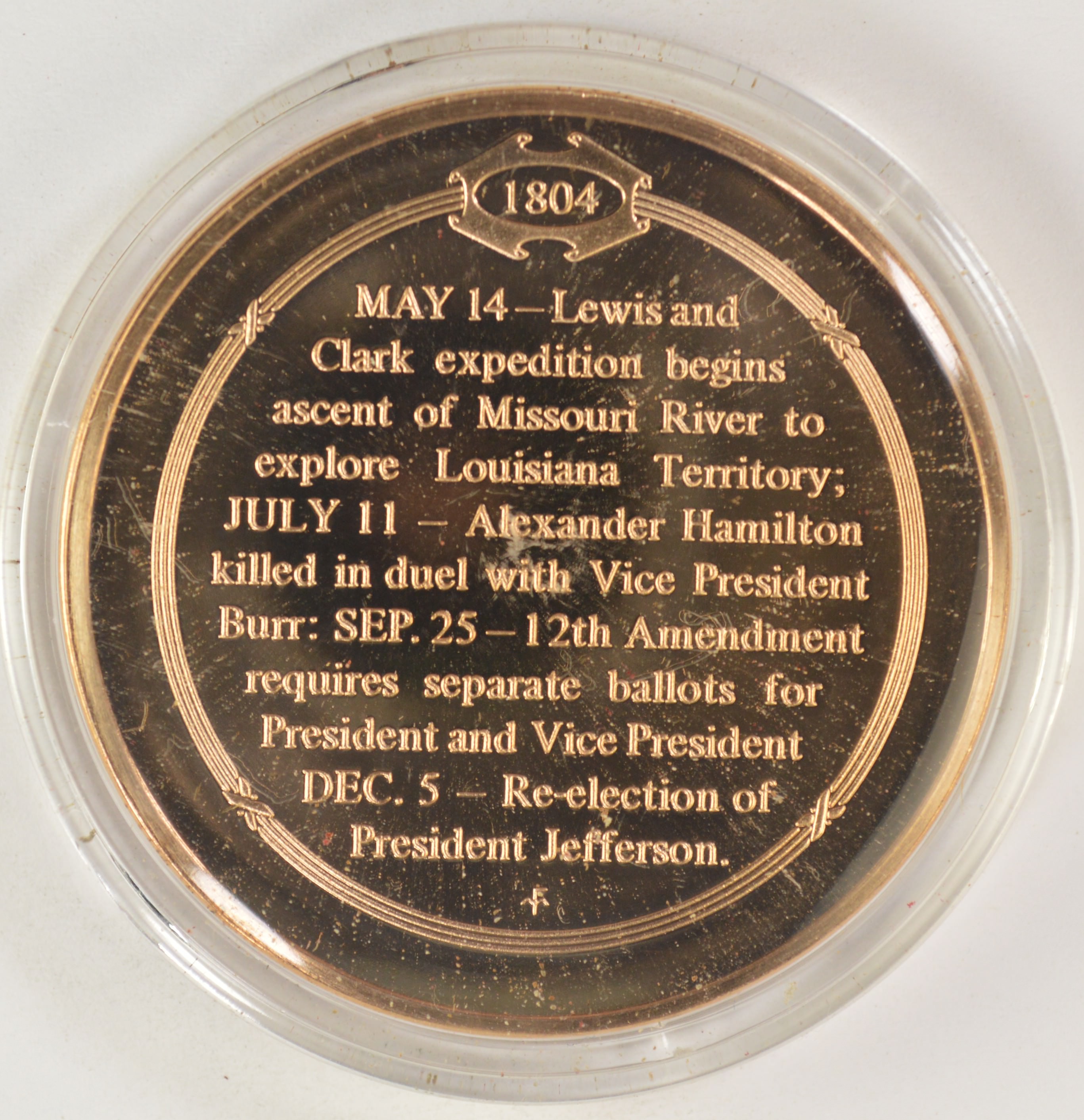 July 11, 1804 Hamilton And Burr Feud Ends In Duel - Bronze Historic ...