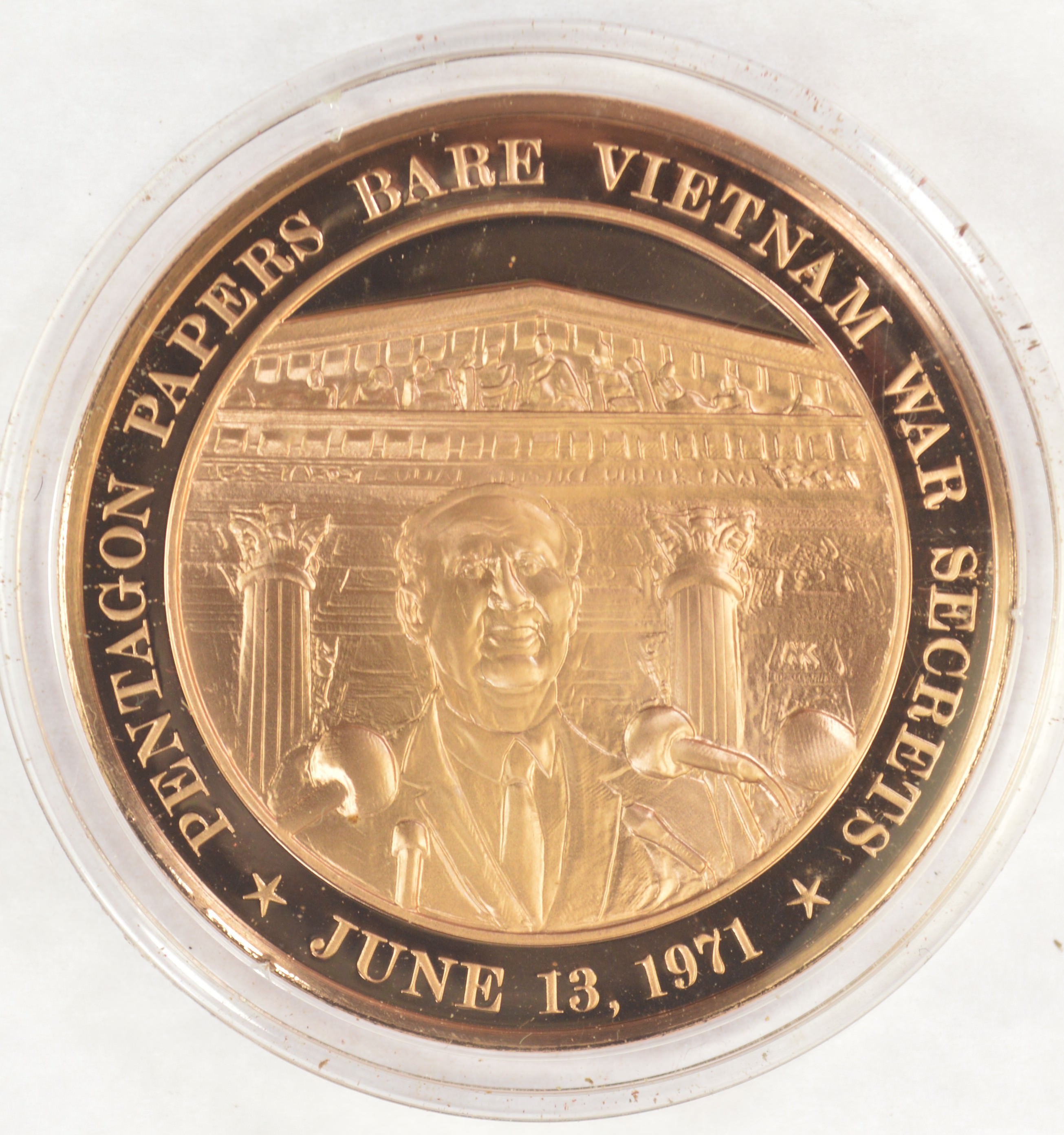 June 13, 1971 Pentagon Papers Bare Vietnam War Secrets - Bronze Historic Commemorative Medal ...