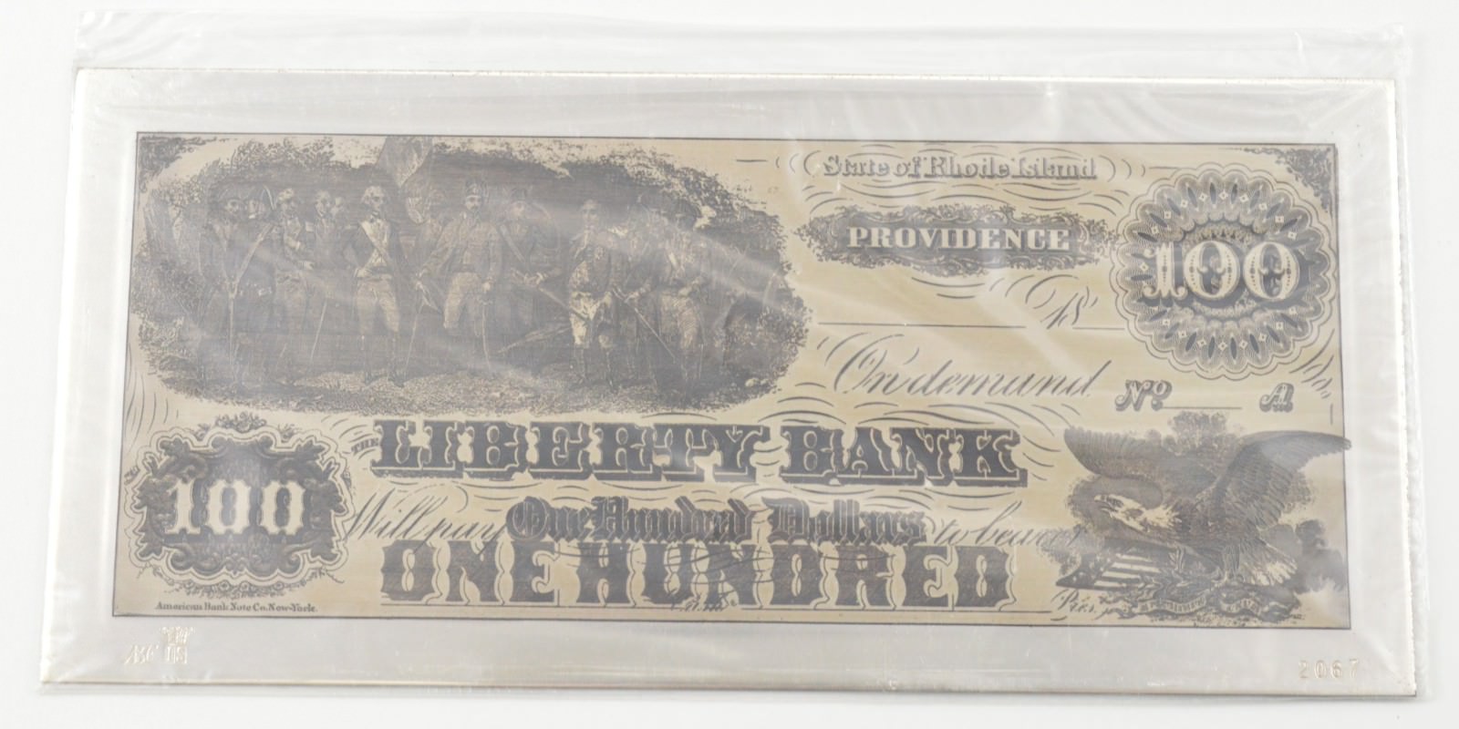 Liberty Bank Providence Rhode Island Sterling Silver Art Bar - .925 ...