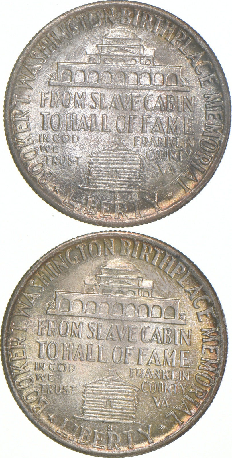 Lot (2) 1946-S Booker T. Washington Commemorative Half Dollars | Property Room