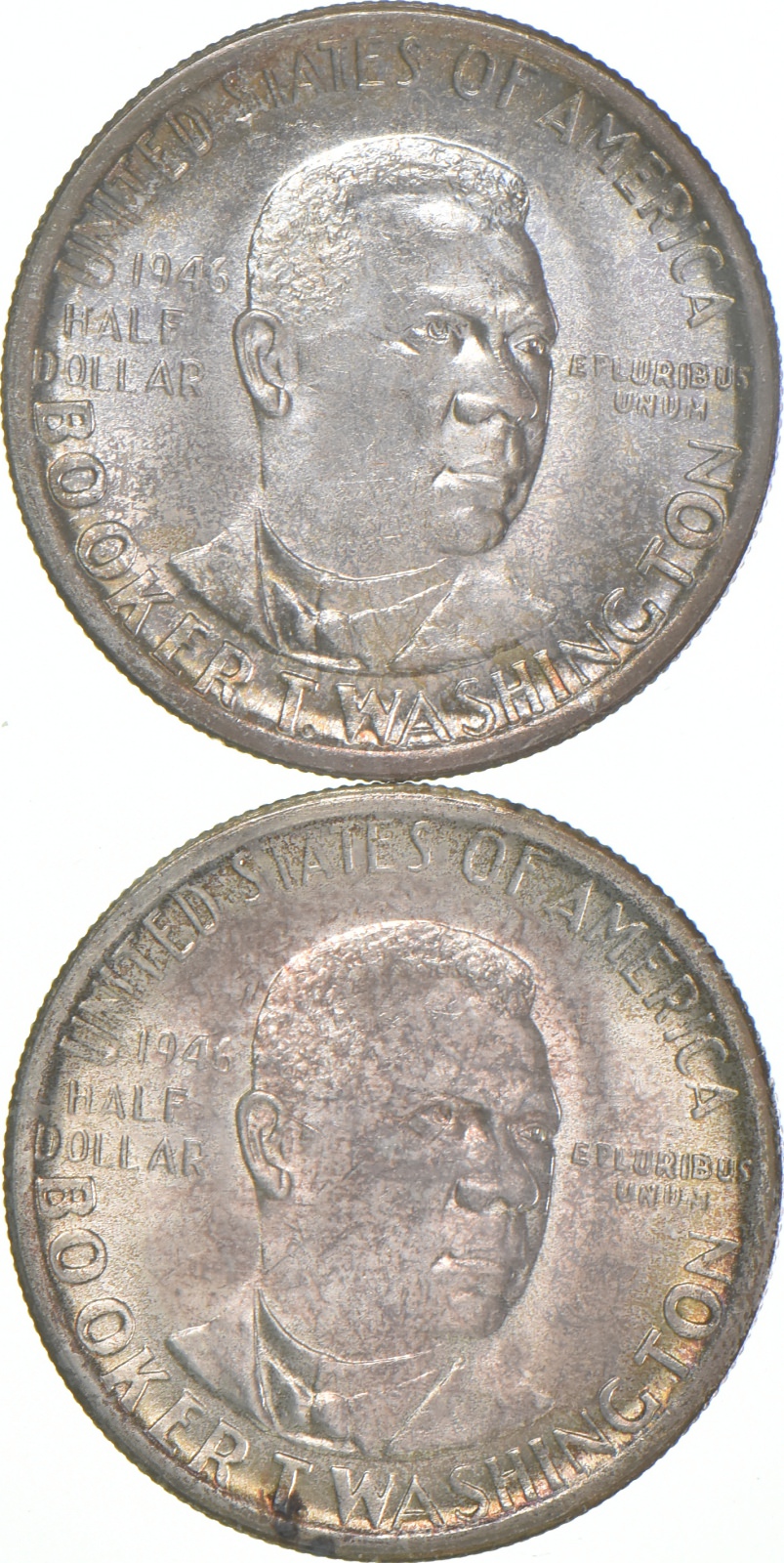 Lot (2) 1946-S Booker T. Washington Commemorative Half Dollars | Property Room