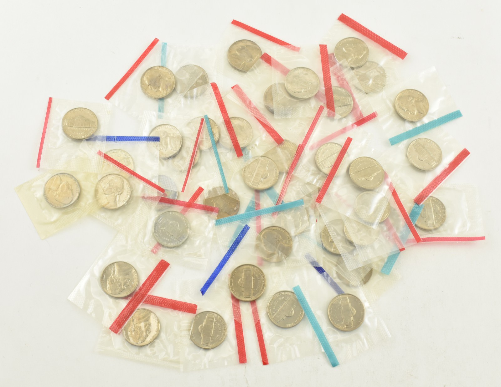 LOT 40 x US Mint Cello 1960's Jefferson Nickels Gem BU!! | Property Room