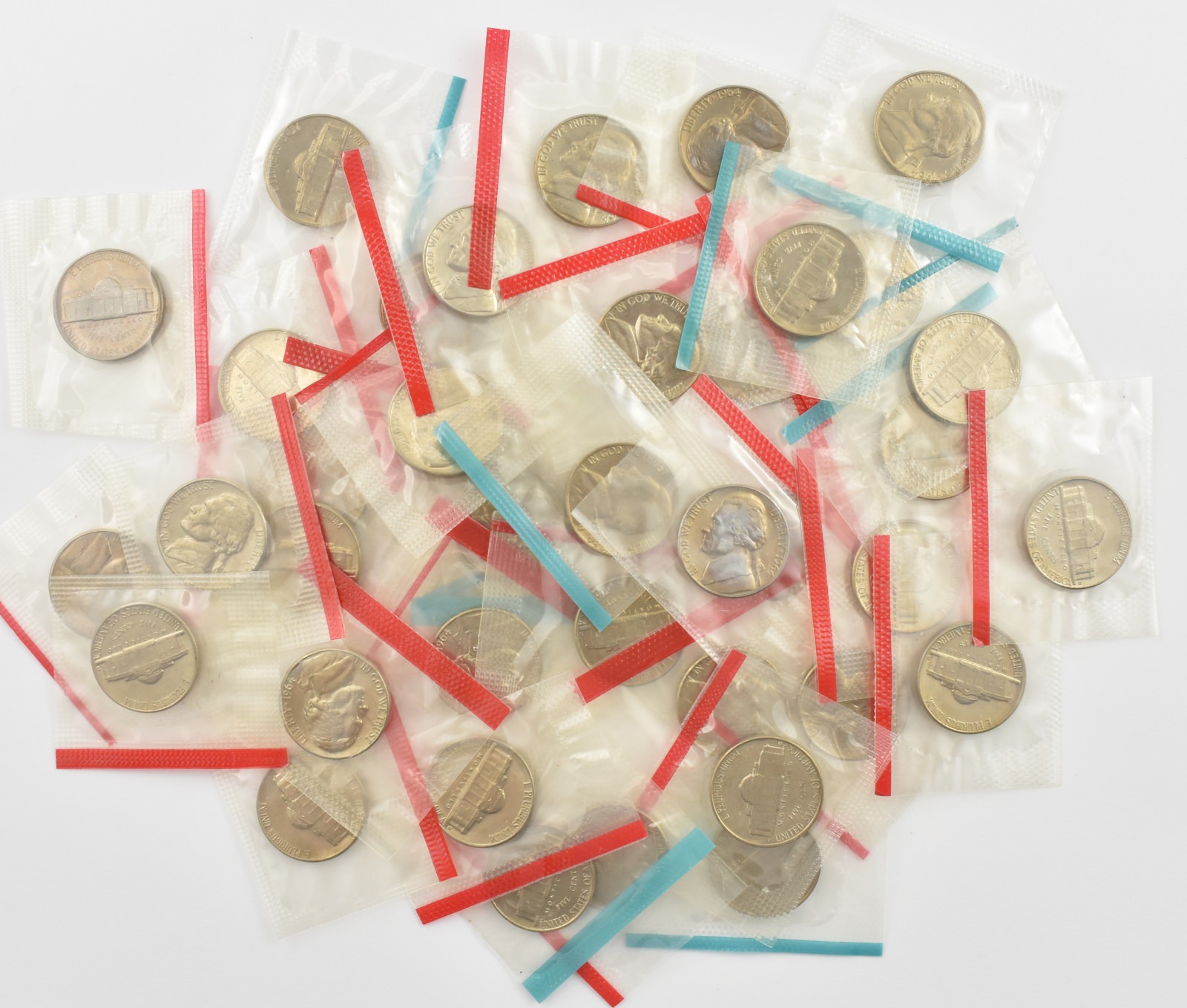 LOT 40 x US Mint Cello 1960's Jefferson Nickels Gem BU!! | Property Room