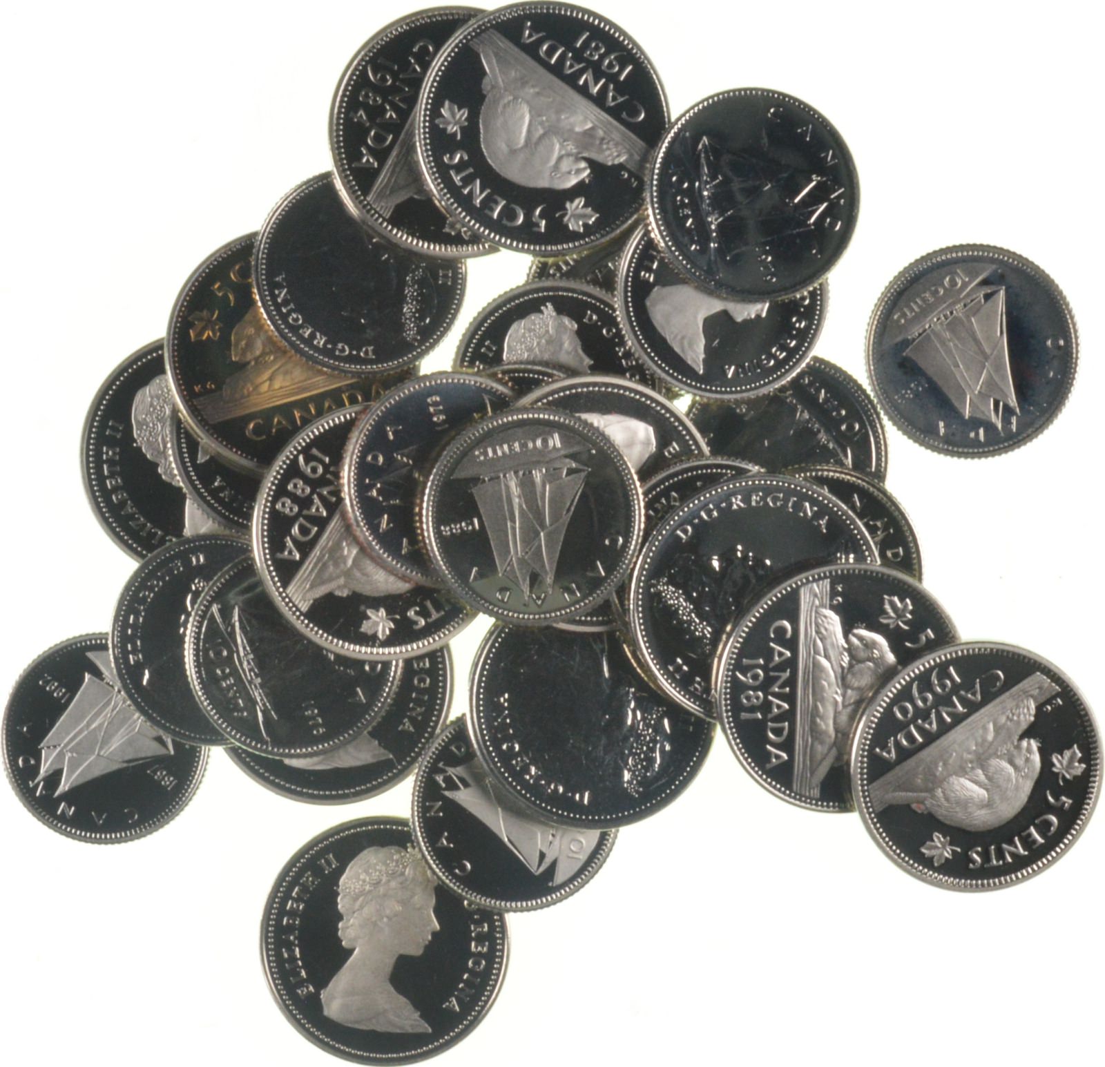 Lot of Canadian Proof/Prooflike Cents/Nickels/Dimes | Property Room