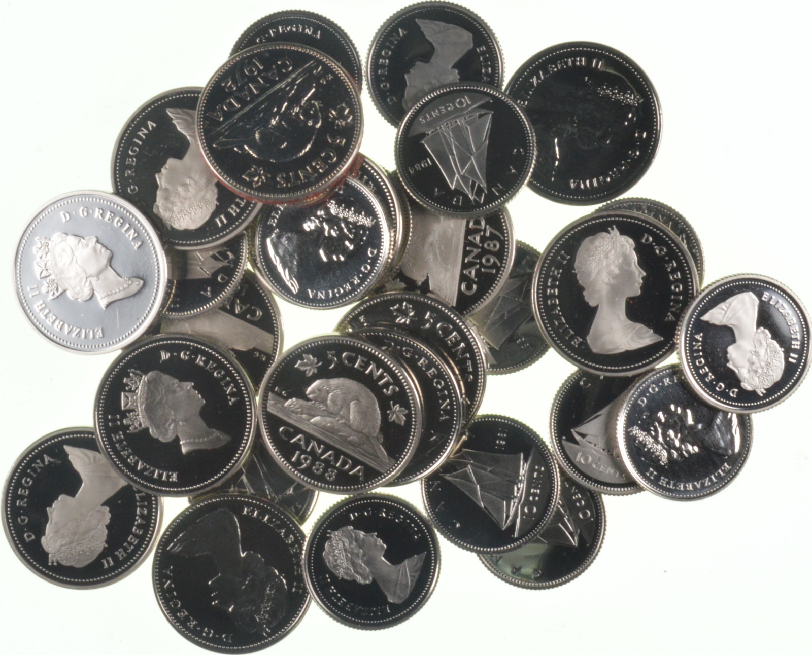 Lot of Canadian Proof/Prooflike Cents/Nickels/Dimes | Property Room