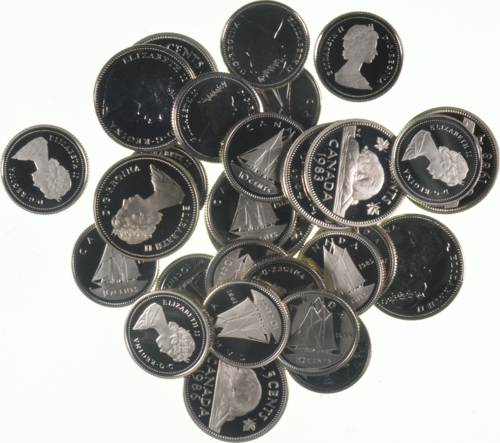 Lot of Canadian Proof/Prooflike Cents/Nickels/Dimes | Property Room