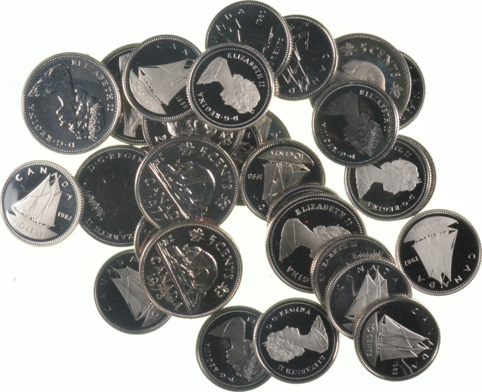 Lot of Canadian Proof/Prooflike Cents/Nickels/Dimes | Property Room