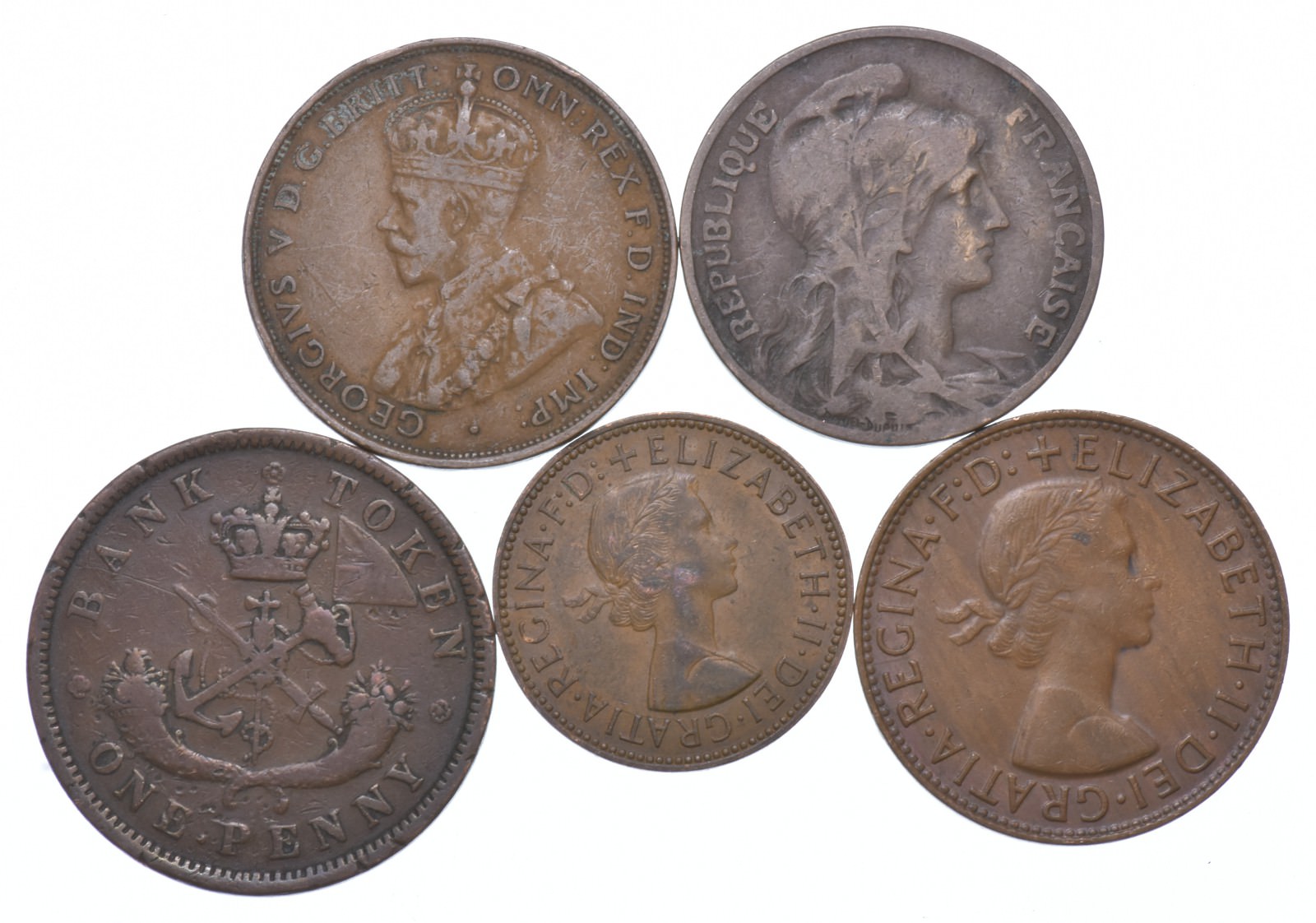 Lot of Early Copper World Coins - Collection | Property Room