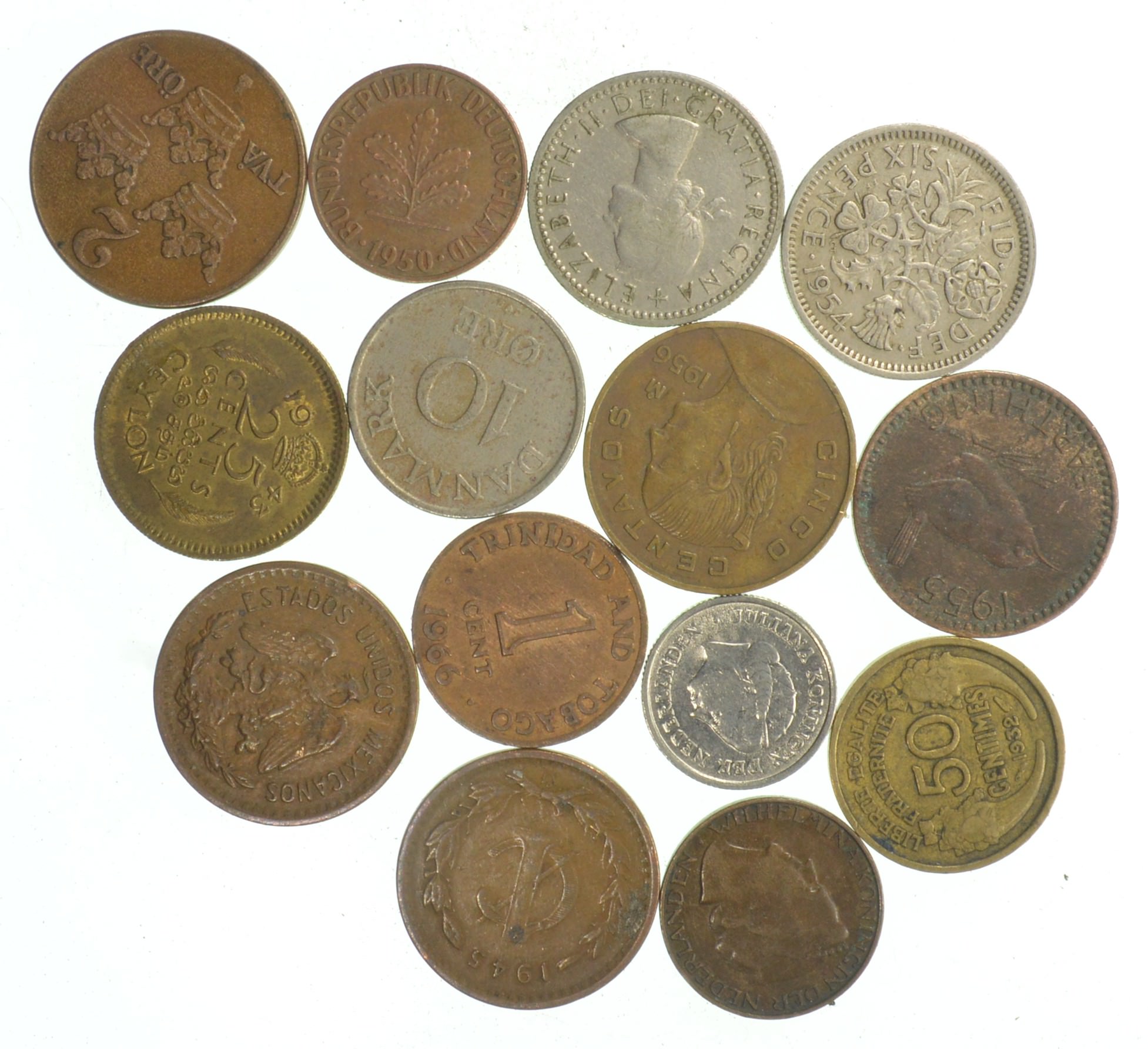 Lot of Mixed World Coins - Some Very Old - Most over 50 years old ...