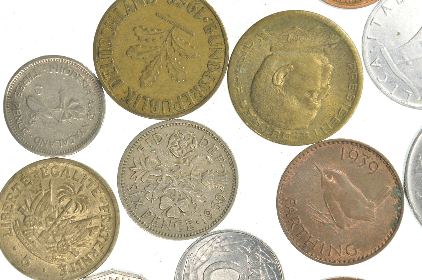 Lot of Mixed World Coins - Some Very Old - Most over 50 years old ...