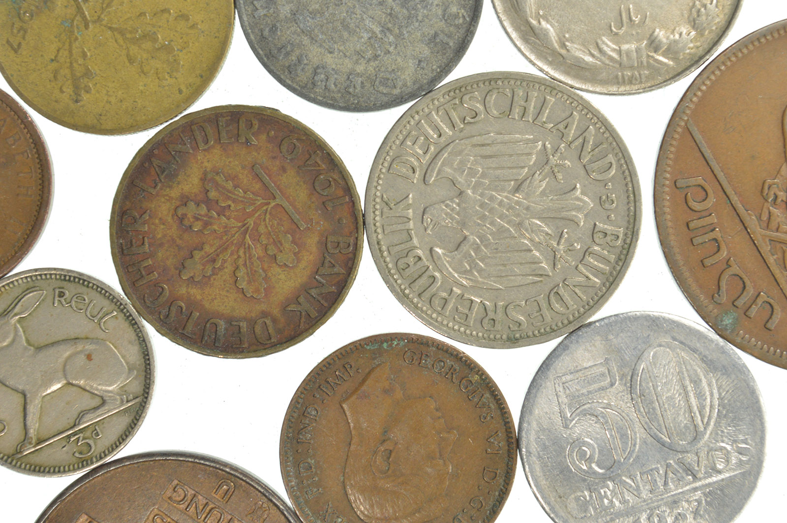 Lot of Mixed World Coins - Some Very Old - Most over 50 years old ...