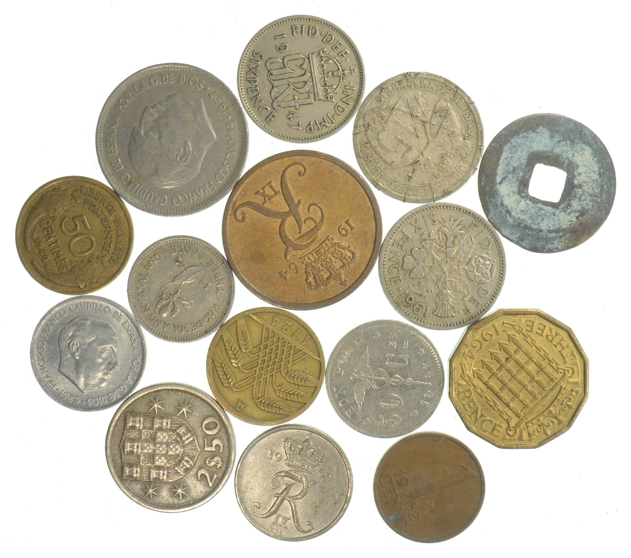Lot of Mixed World Coins - Some Very Old - Most over 50 years old ...