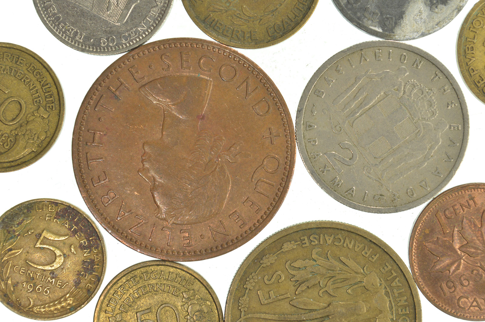 Lot of Mixed World Coins - Some Very Old - Most over 50 years old ...