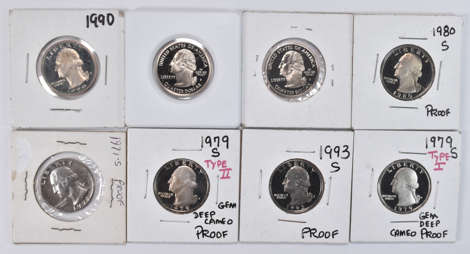 Lot of PROOF Washington Quarters - You get them ALL | Property Room