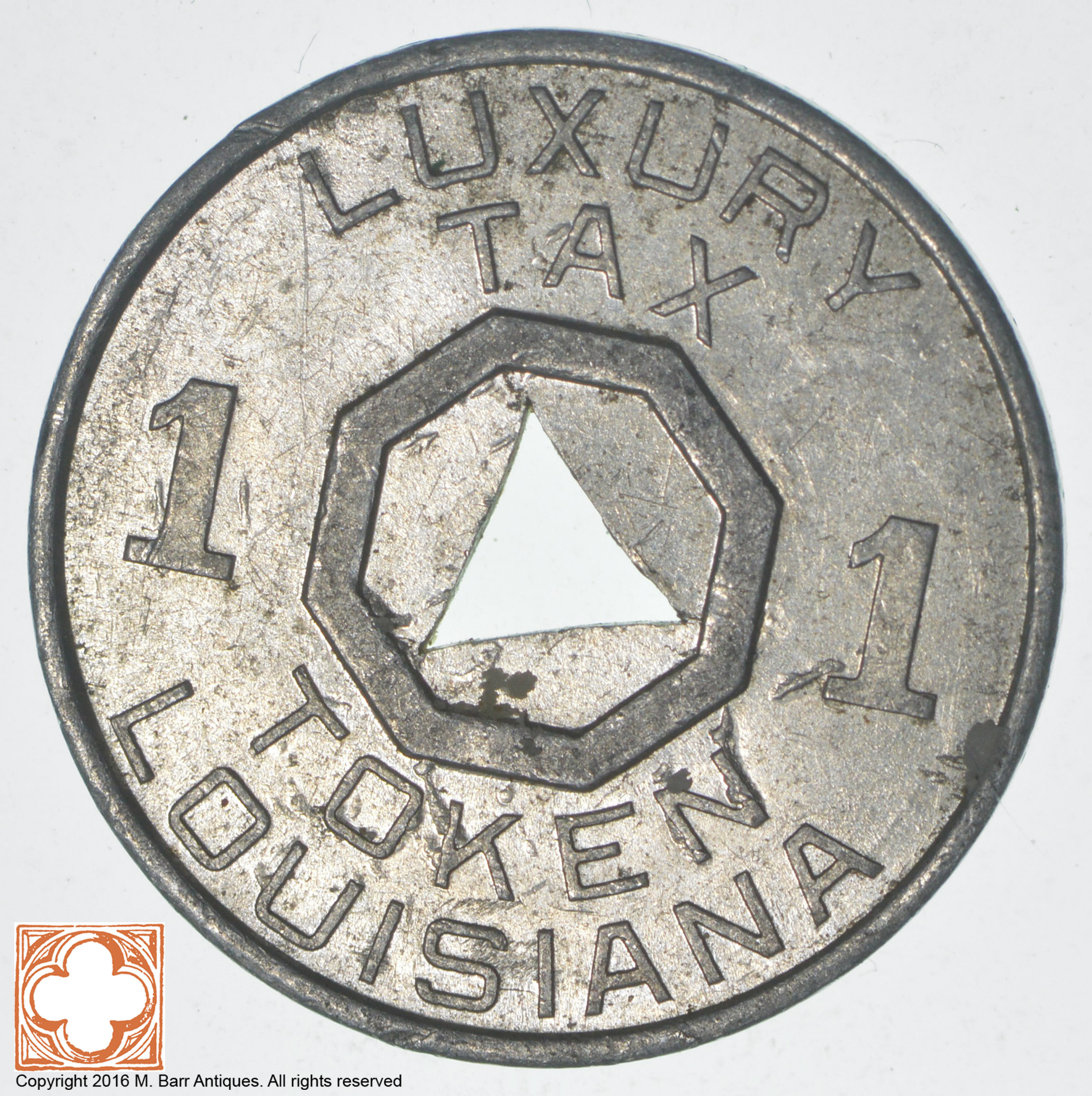 Louisiana Luxury Tax 1 Token | Property Room