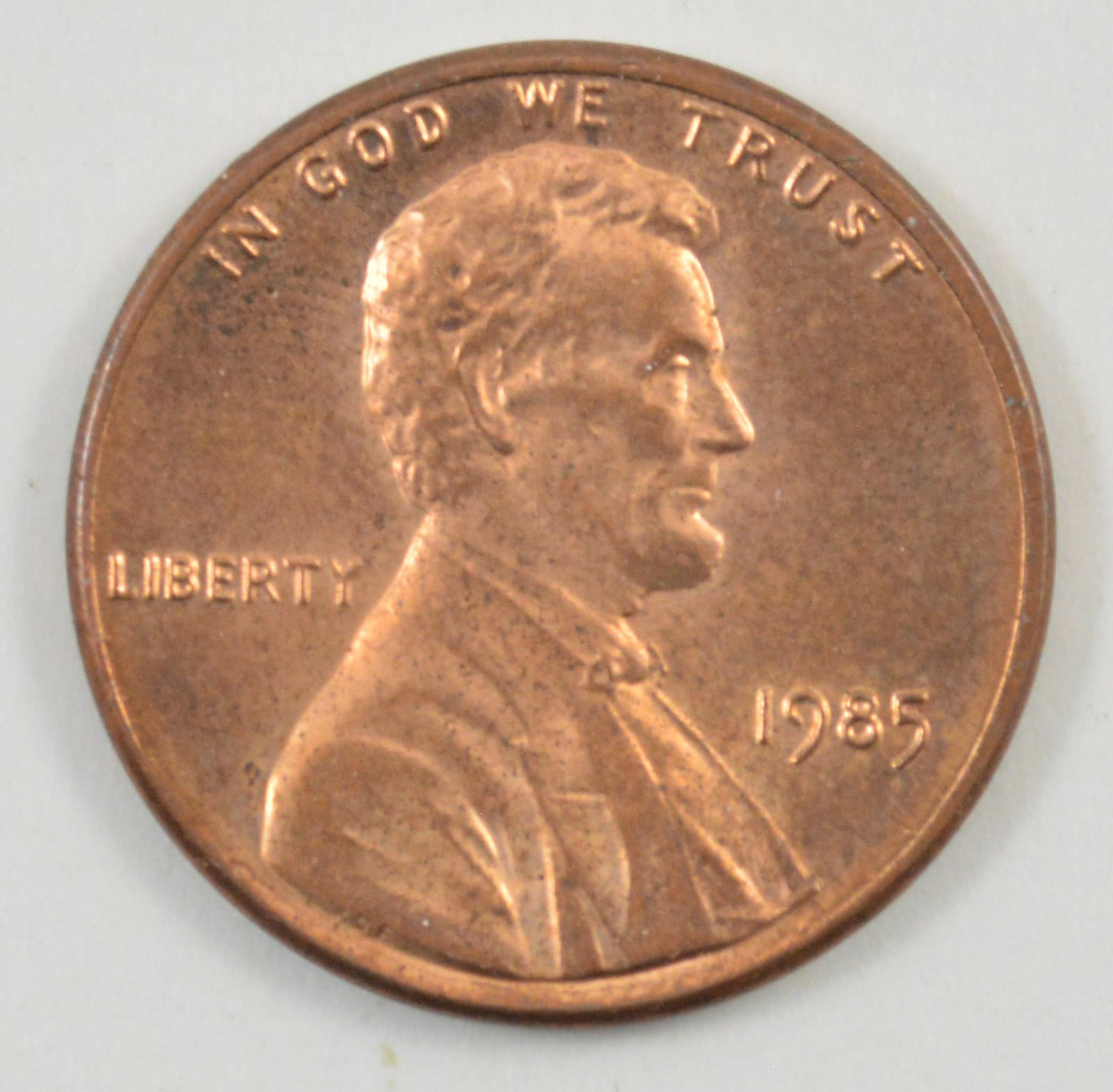 Major Error: 1985 Lincoln Memorial Cent - Damaged Die | Property Room