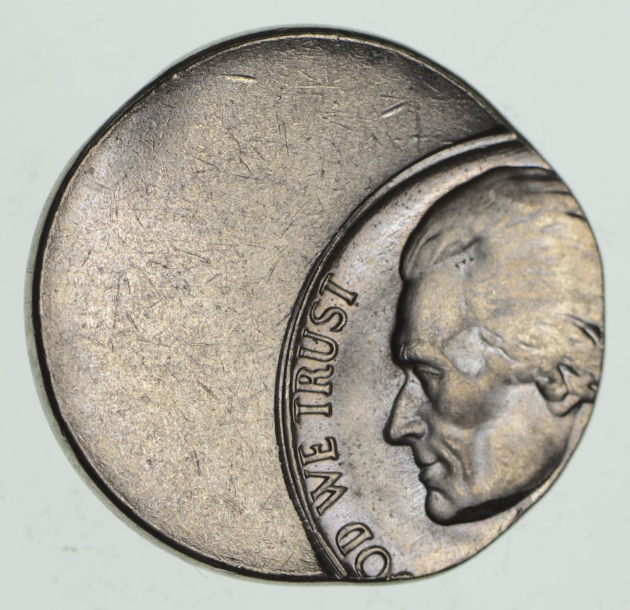 MAJOR Error - Off Center Jefferson Nickel - Rare | Property Room