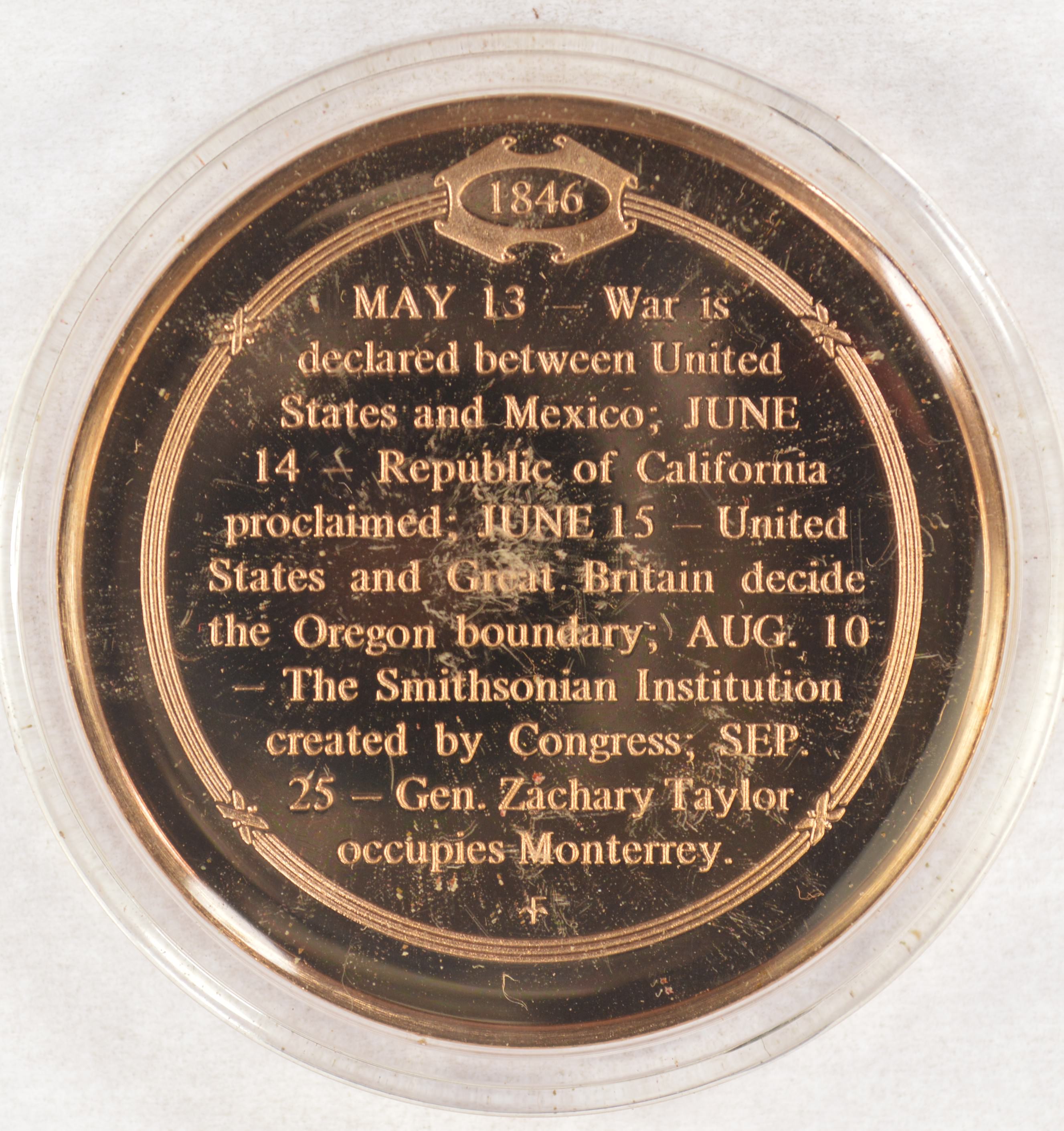 May 13, 1846 War Declared Between U.S. And Mexico - Bronze Historic ...