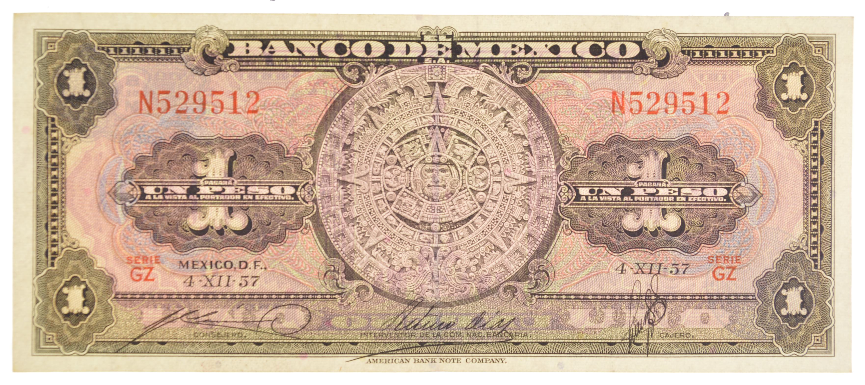 Mexico One Peso Banknote | Property Room