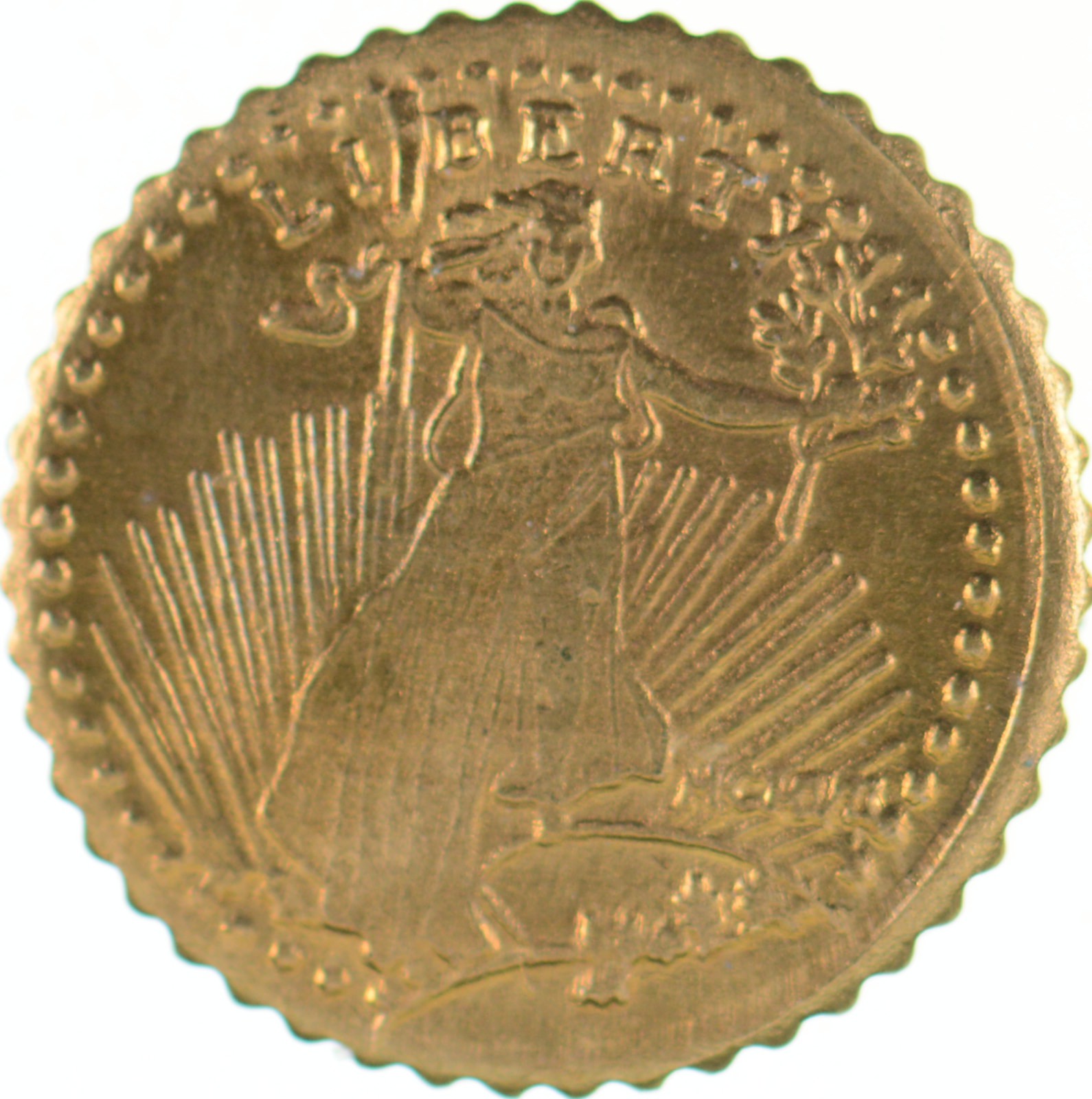 MINI Saint Gauden's Replica Gold Coin | Property Room