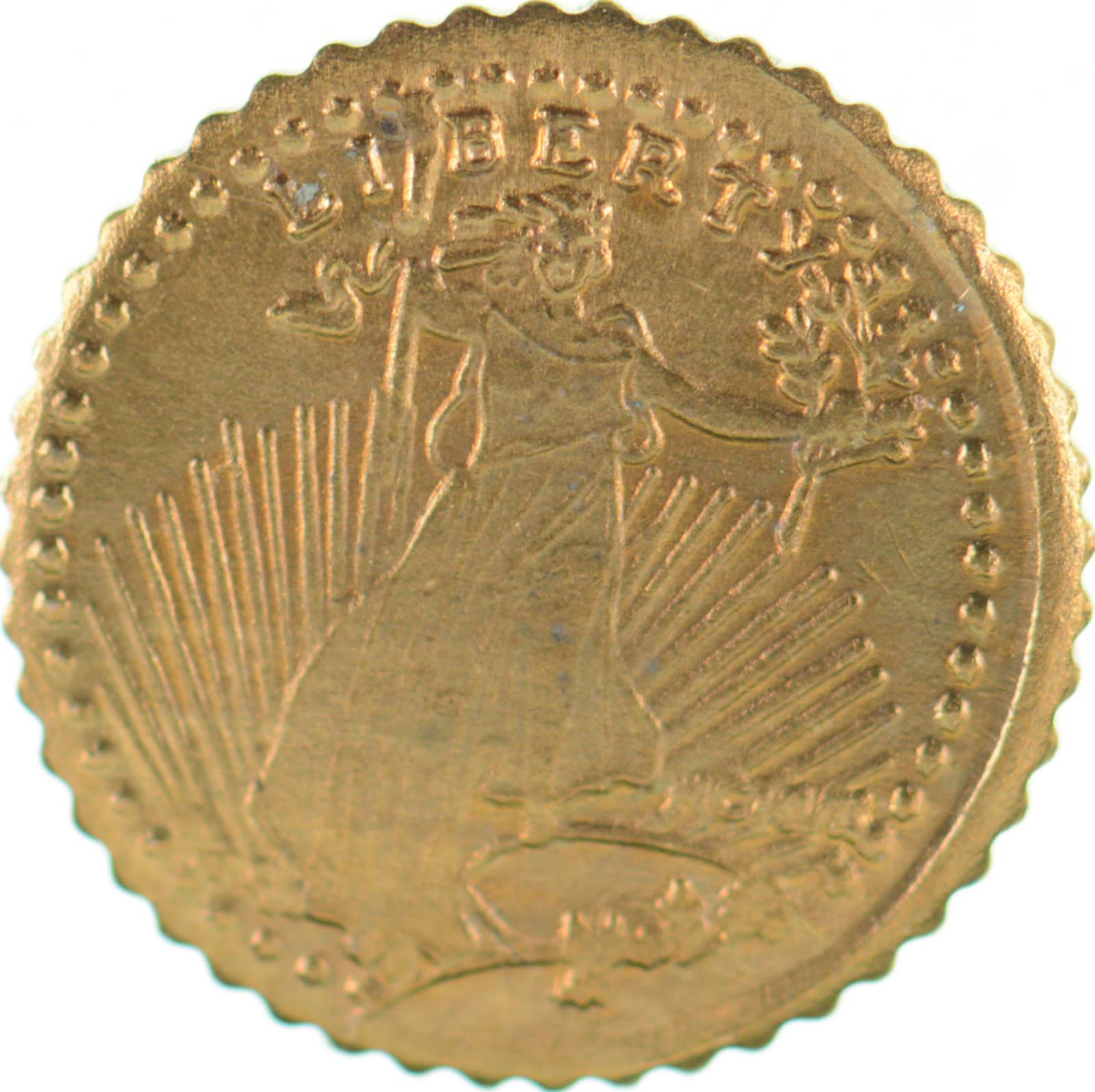 MINI Saint Gauden's Replica Gold Coin | Property Room