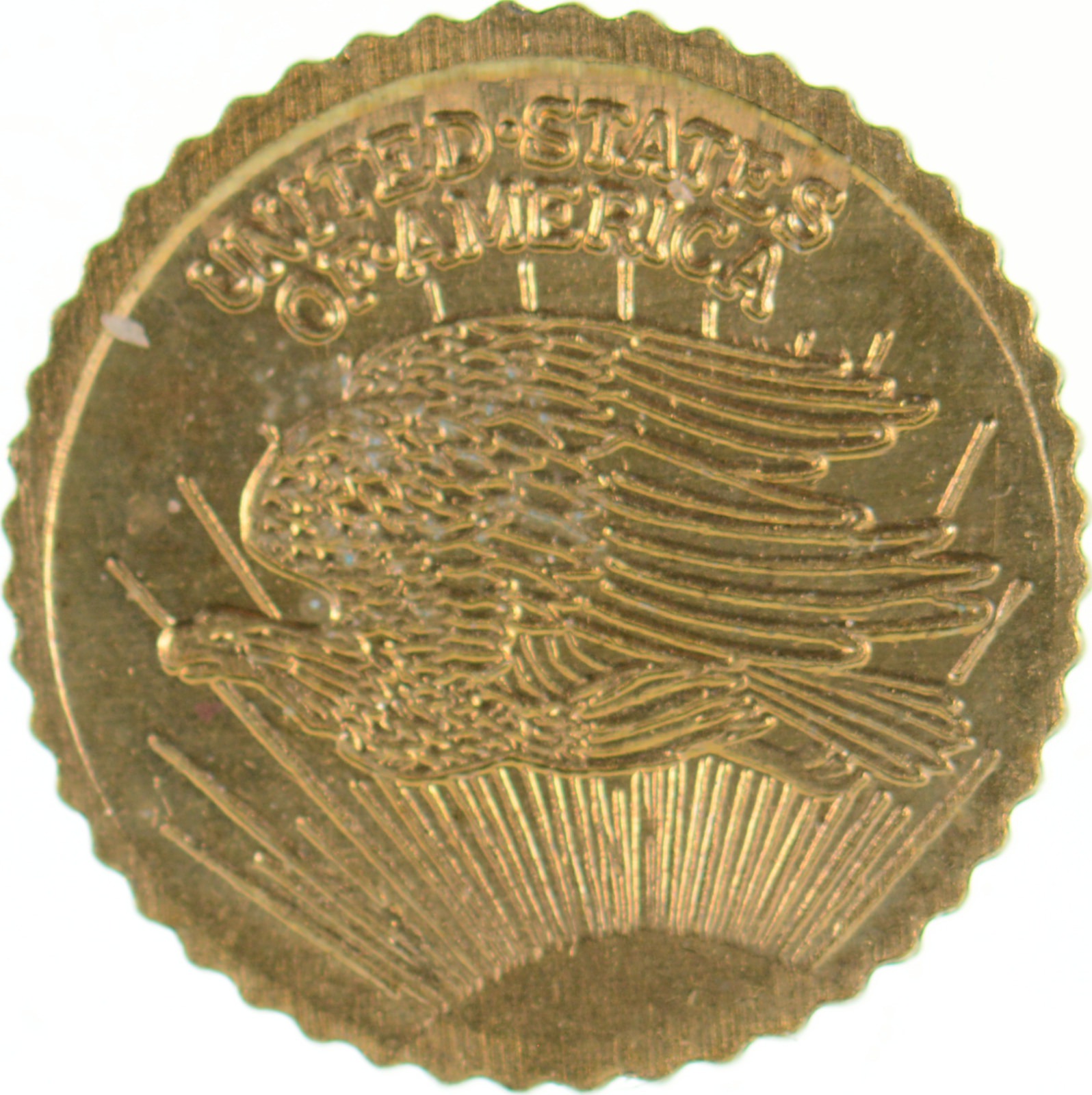 MINI Saint Gauden's Replica Gold Coin | Property Room