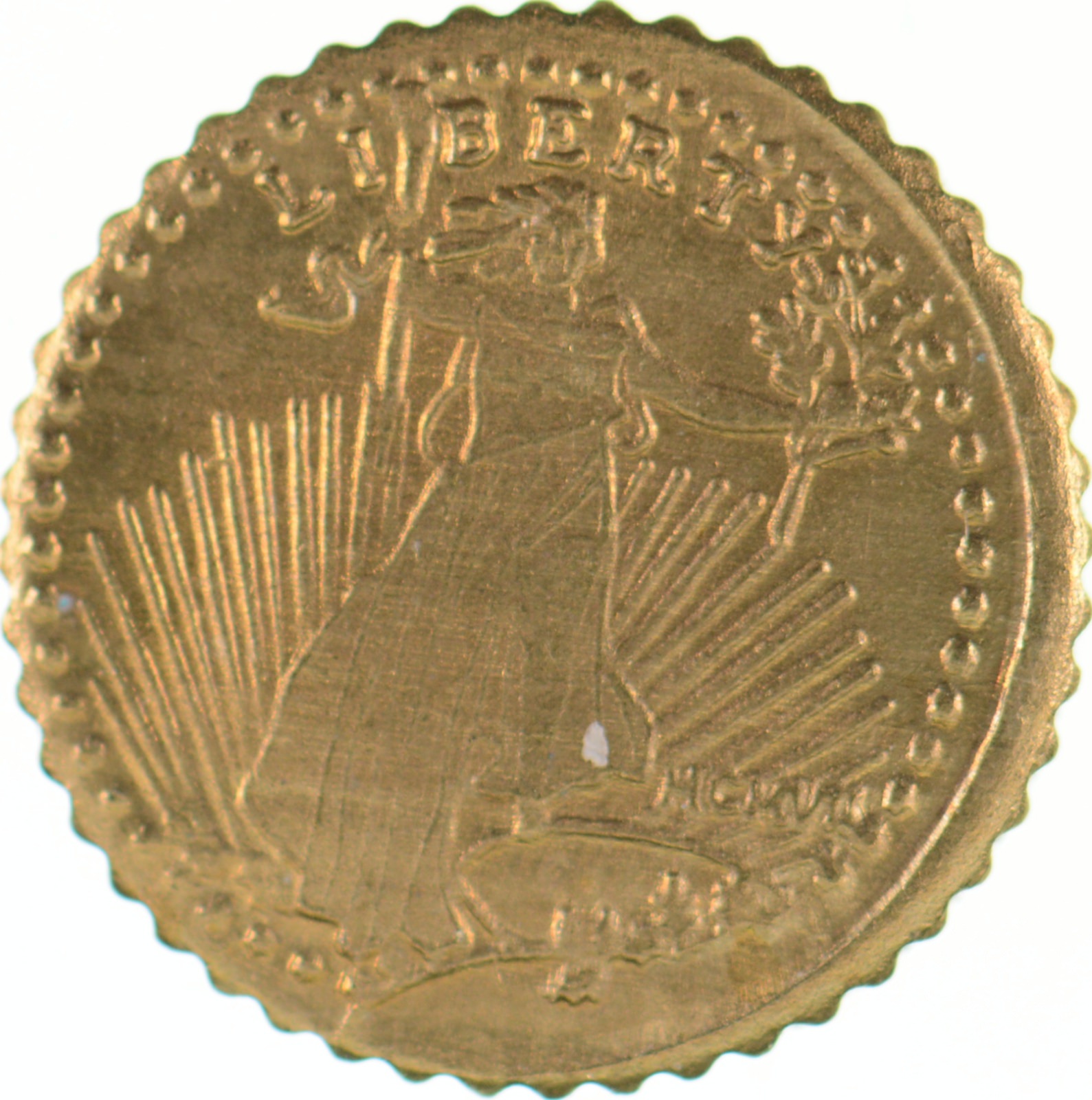 MINI Saint Gauden's Replica Gold Coin | Property Room