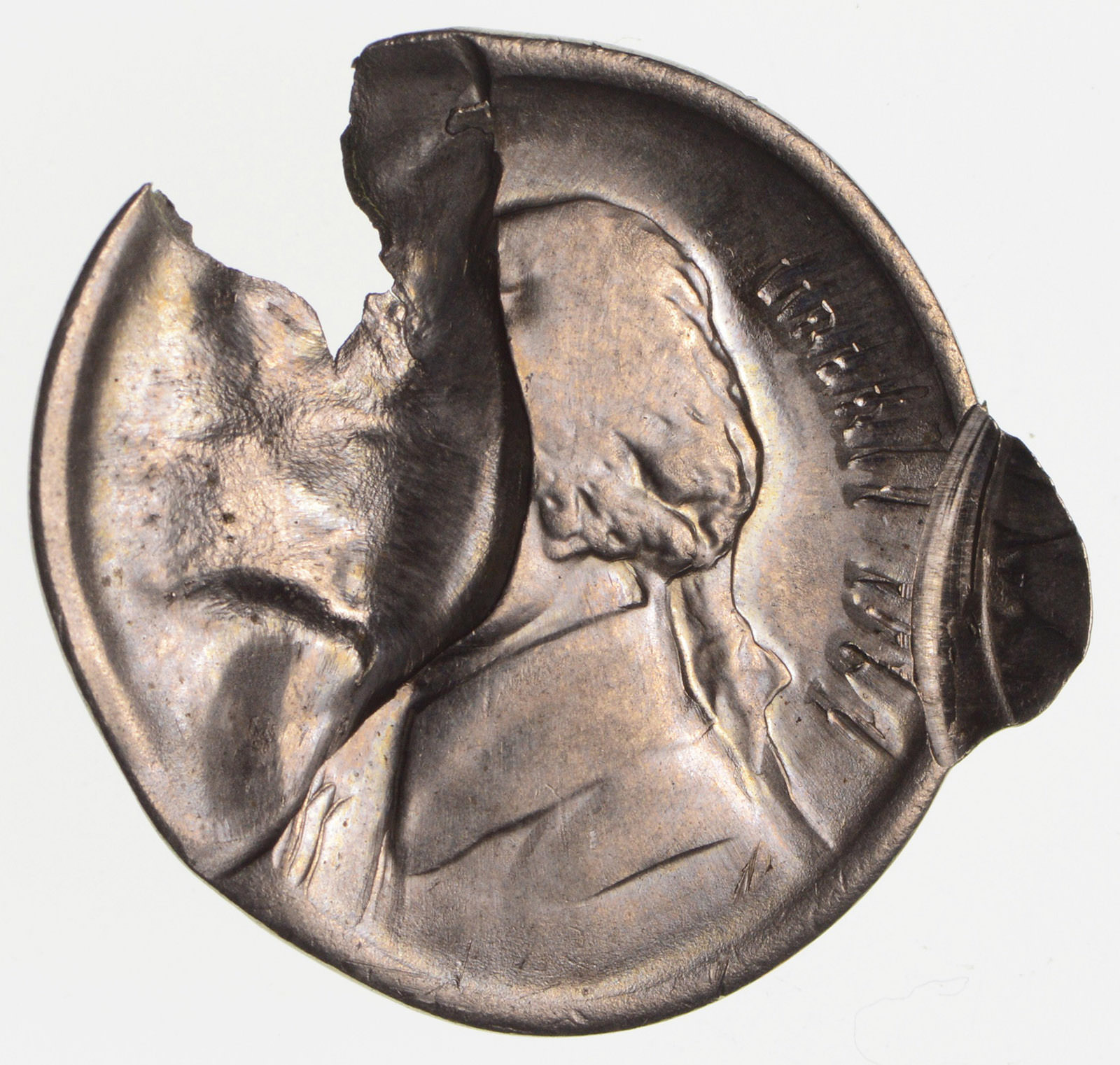 MINT ERROR 1964 Jefferson Nickel Double Struck 90% O/C 50% Indent ...