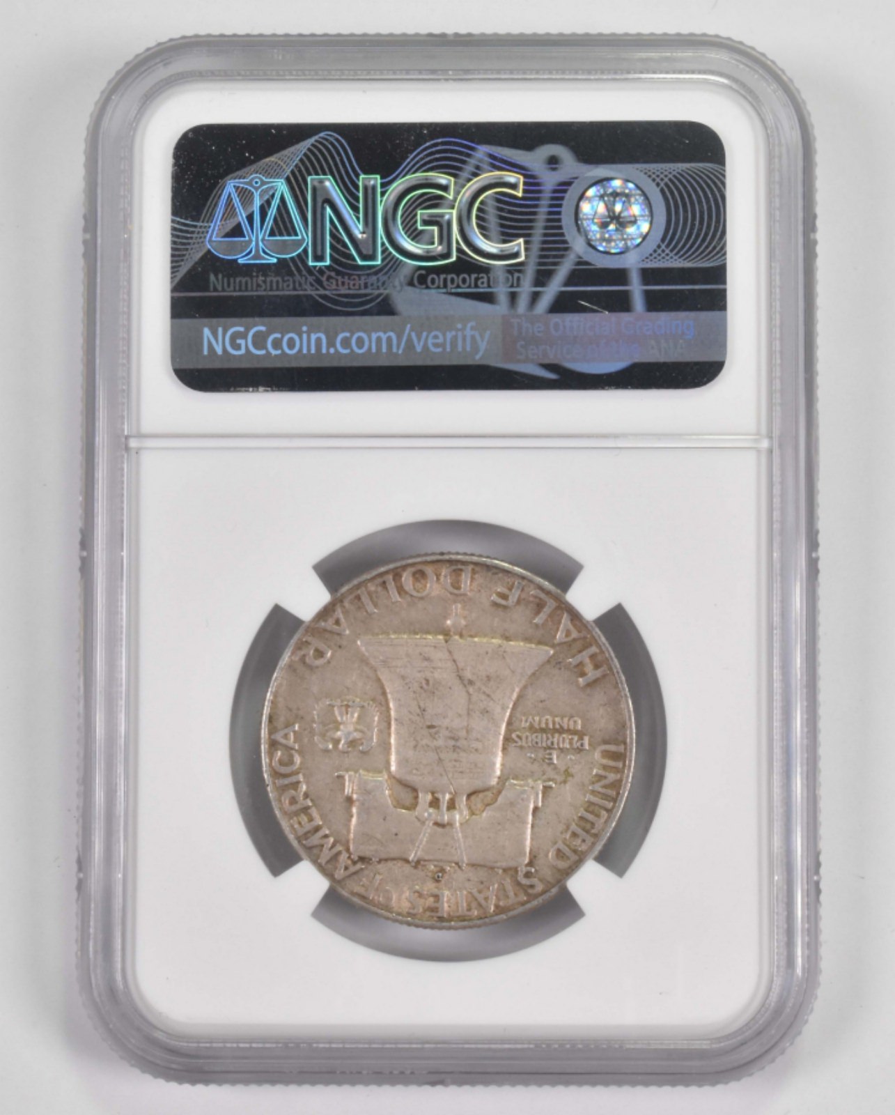 Mint Error AU53 1952-D Franklin Half Dollar - Clamshell Lamination ...