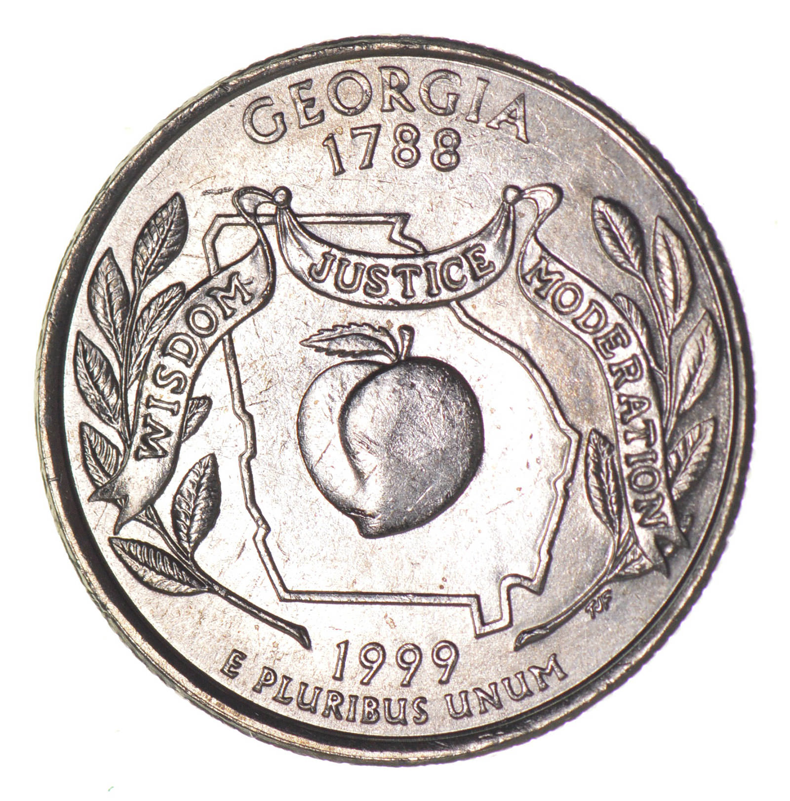Mint ERROR - DIE Crack -1999 Georgia State Quarter - Collectible ...