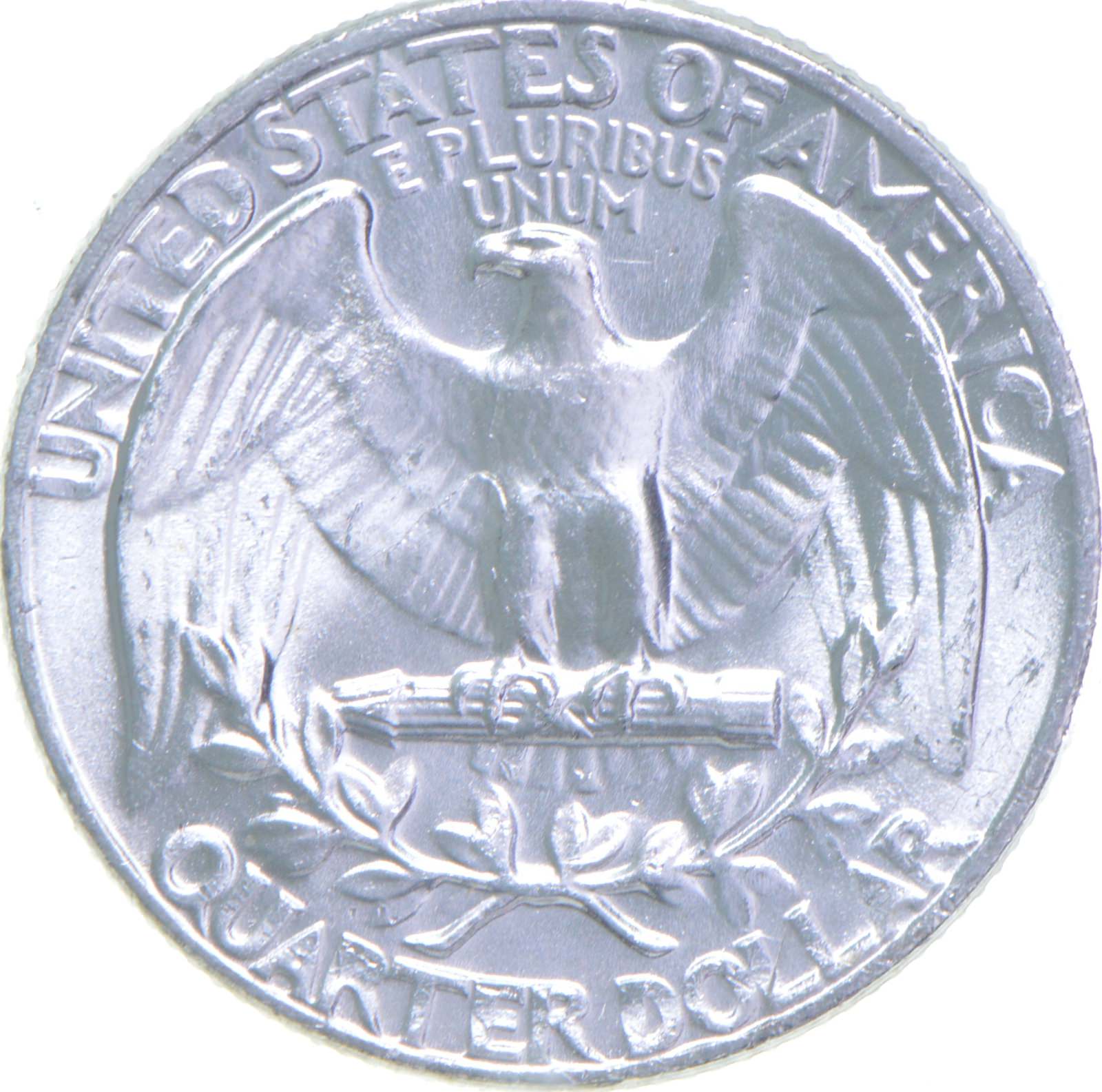 MINT Error - Die Cracks 1964 BU Washington Silver Quarter | Property Room