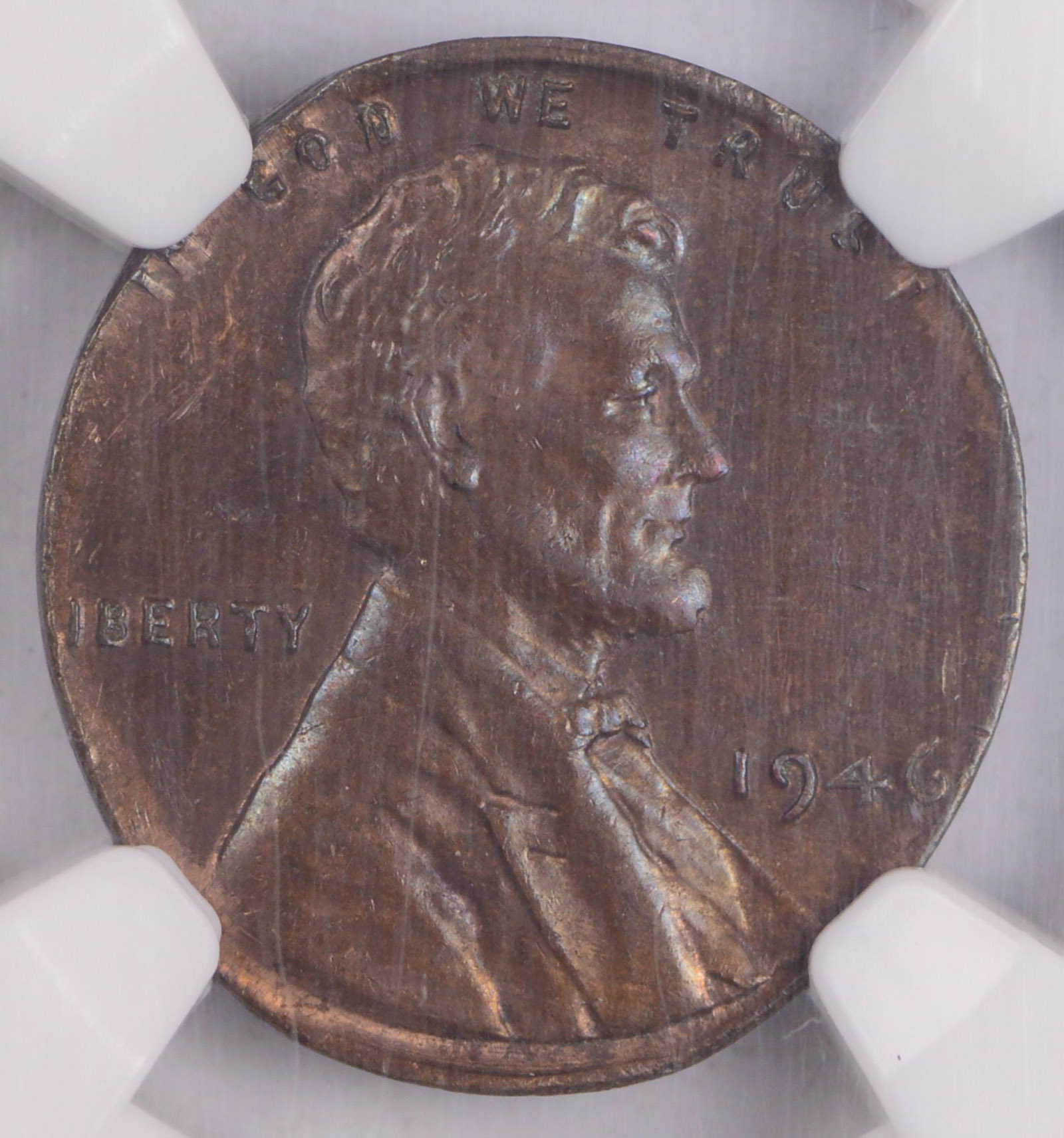 MINT ERROR: Elliptical Planchet MS62BN 1946 Lincoln Wheat Cent - NGC ...