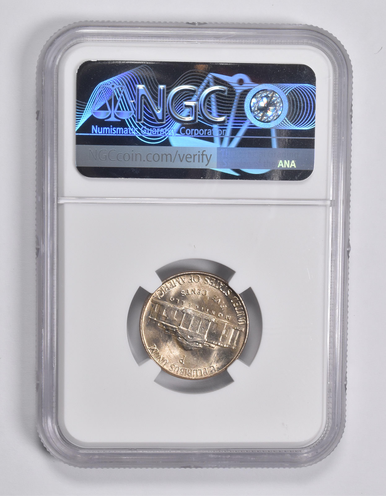 Mint Error MS66 1944-P Jefferson Nickel OBV Lamination NGC | Property Room