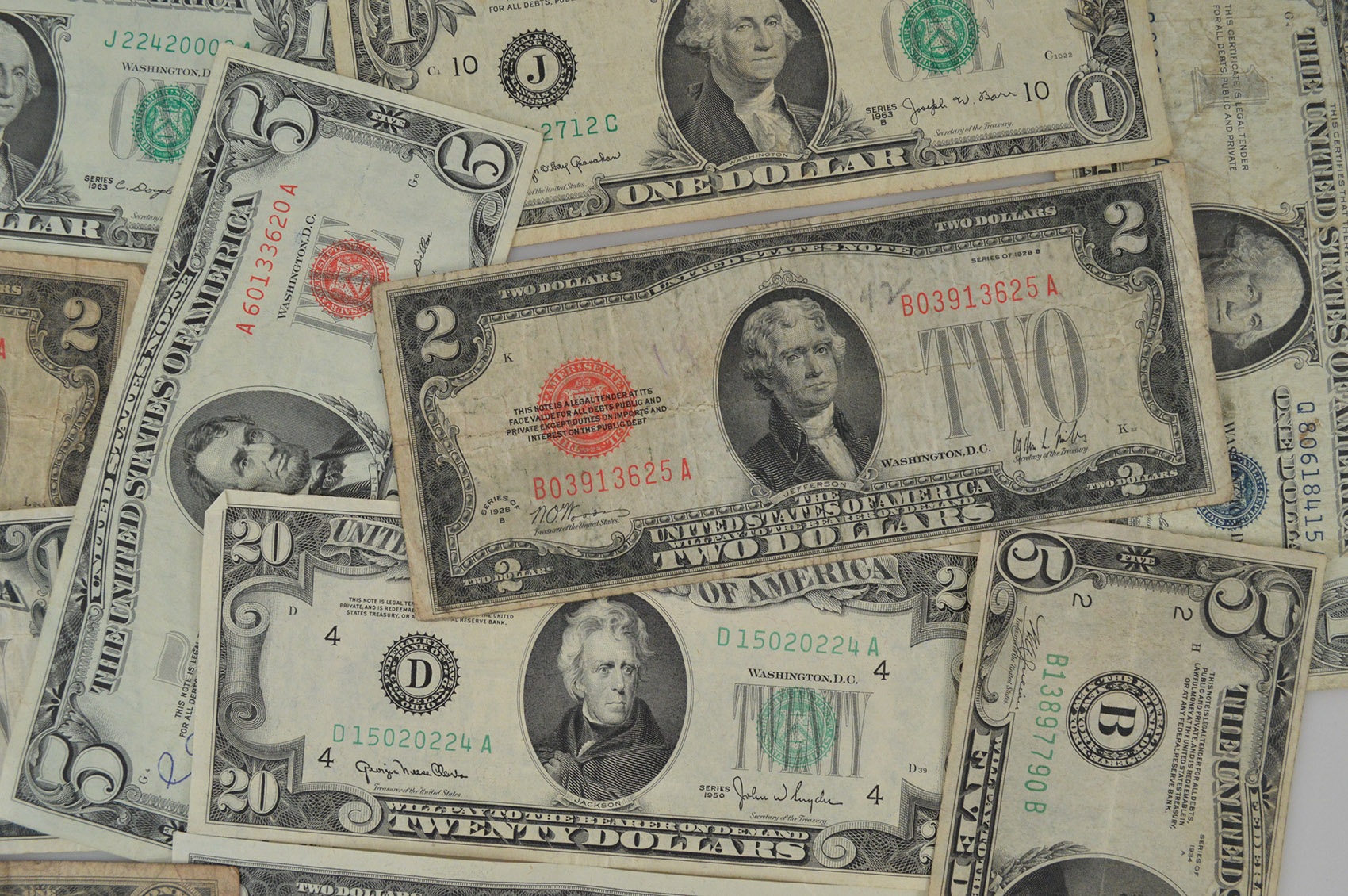 Mixed Currency Lot $20 - $1 Including Funny Backs, Silver Certifcates ...