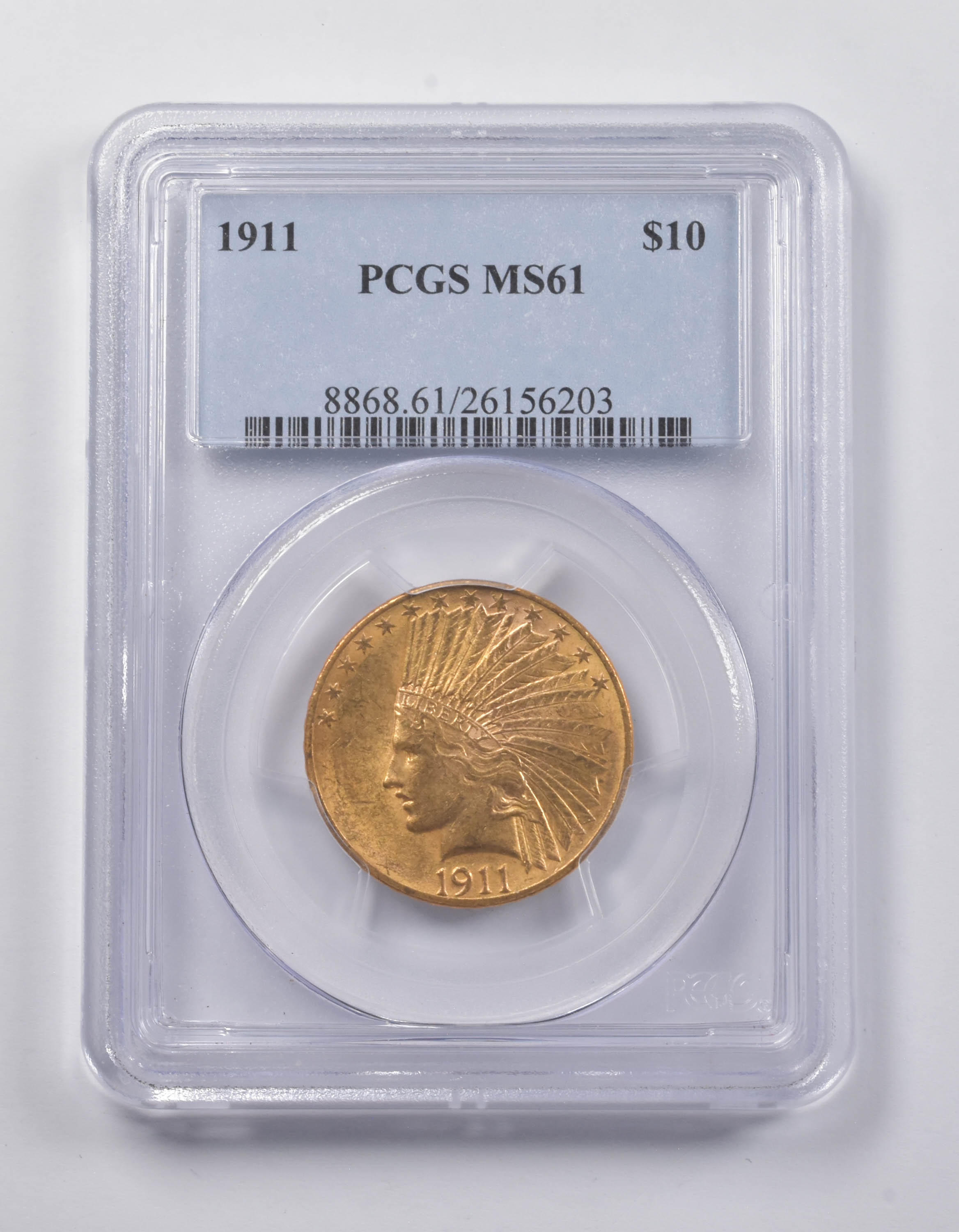 MS61 1911 $10 Indian Head Gold Eagle PCGS | Property Room