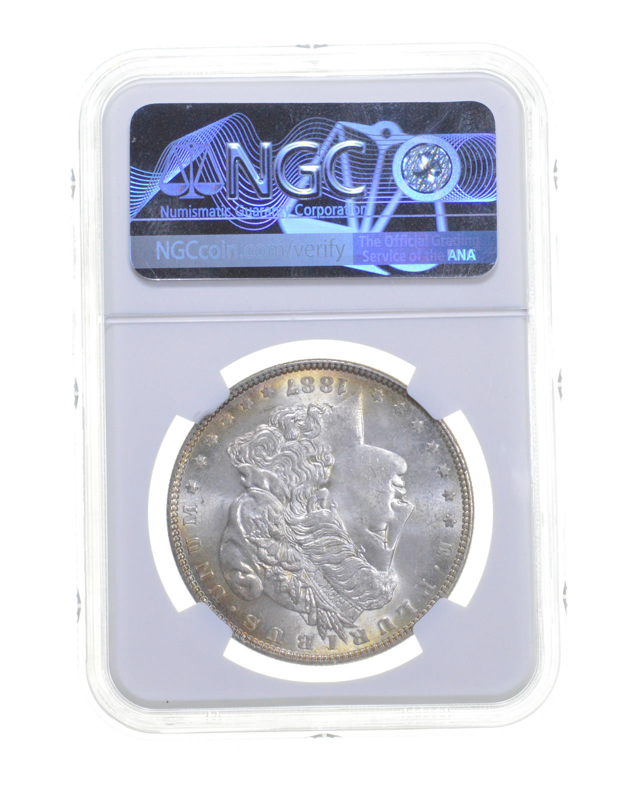 MS63* 1887 Morgan Silver Dollar - CAC - Graded NGC | Property Room