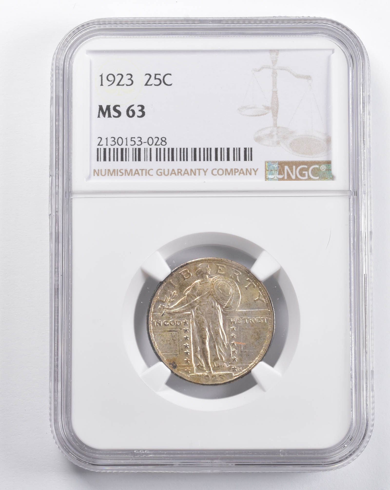 MS63 1923 Standing Liberty Quarter NGC | Property Room