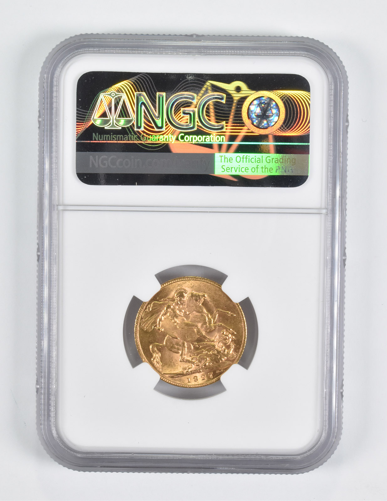 MS63 1927-A South Africa 1 Sovereign Gold Coin NGC | Property Room