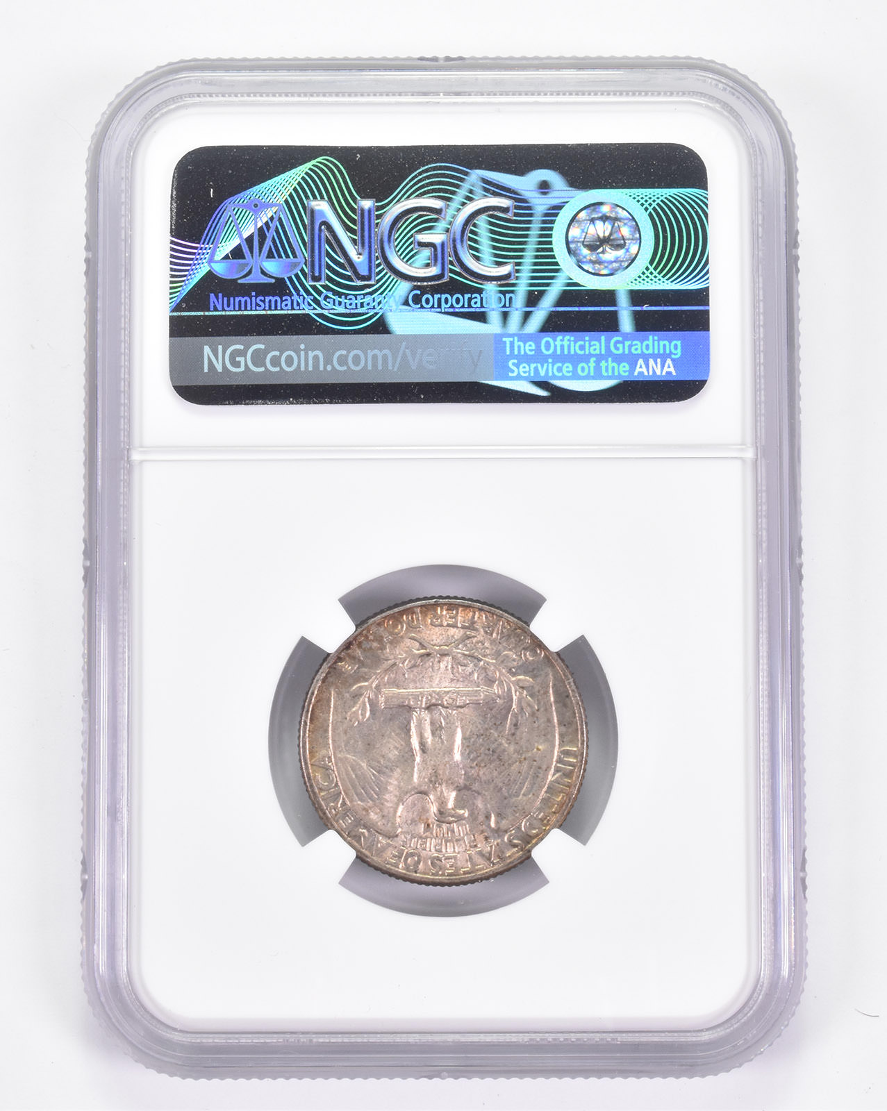 MS63 1940 Washington Quarter - Graded NGC Toned! | Property Room